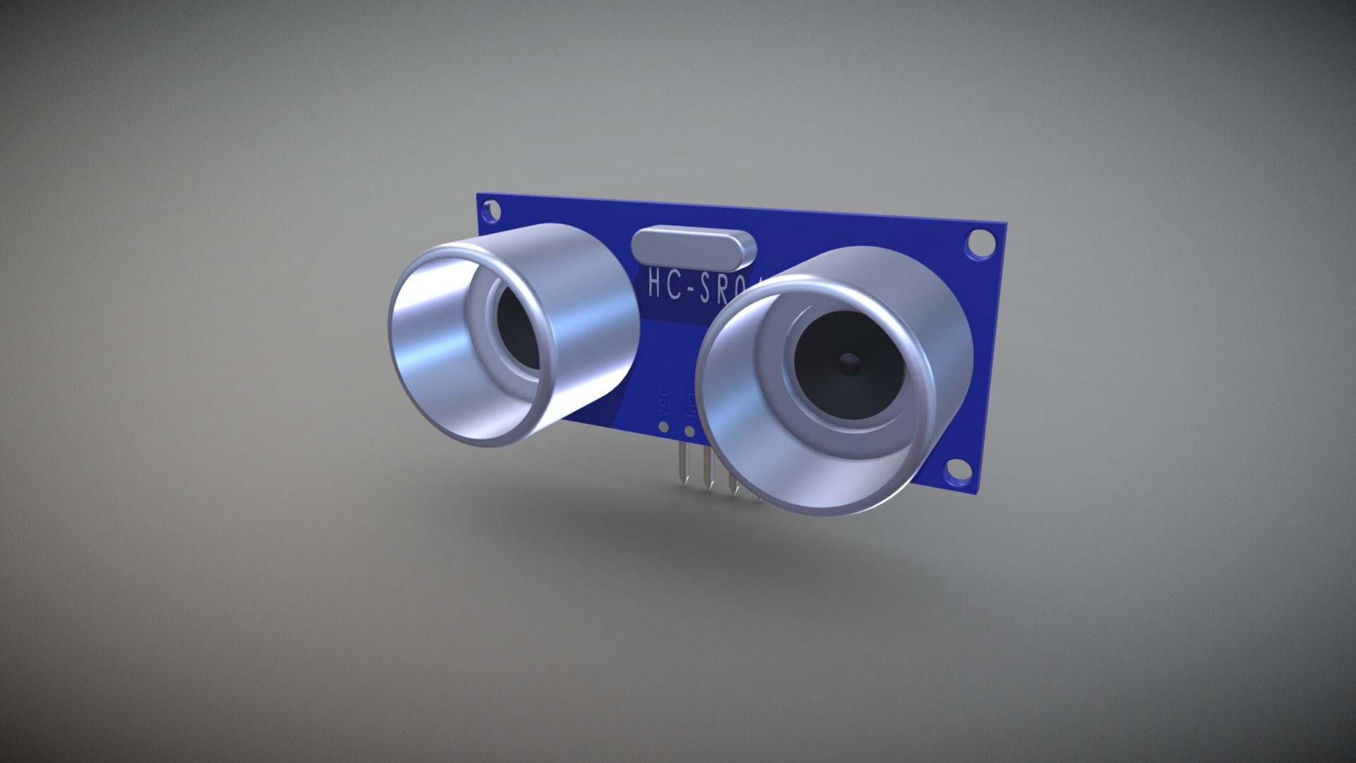 Ultrasoon afstand sensor HC-SR04 - 3D model by Stichting Consortium ...