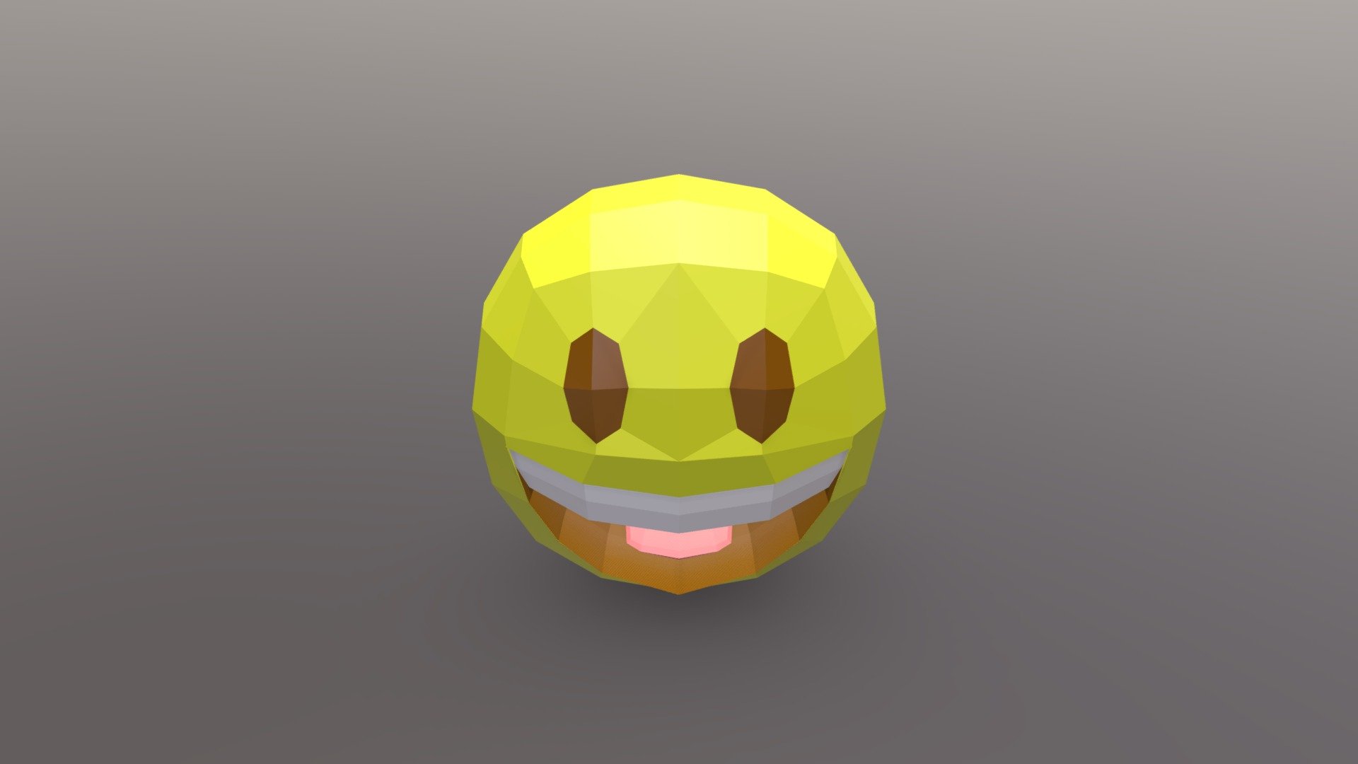 Grinning Face with Big Eyes (Low Poly) - Download Free 3D model by ...