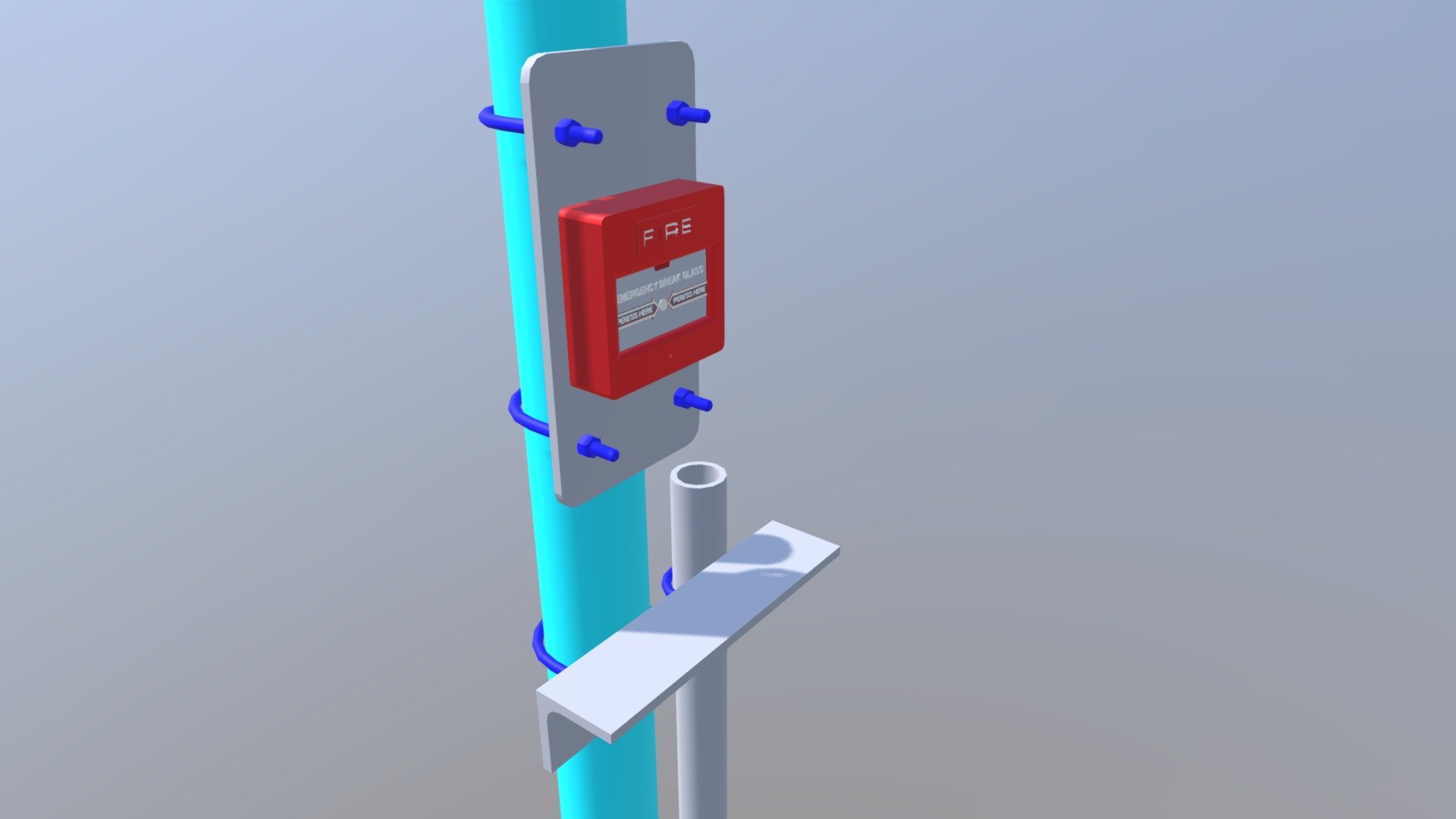 Manual Alarm Call Point - 3D model by Tahir Zafar (@Tahir_Zafar ...