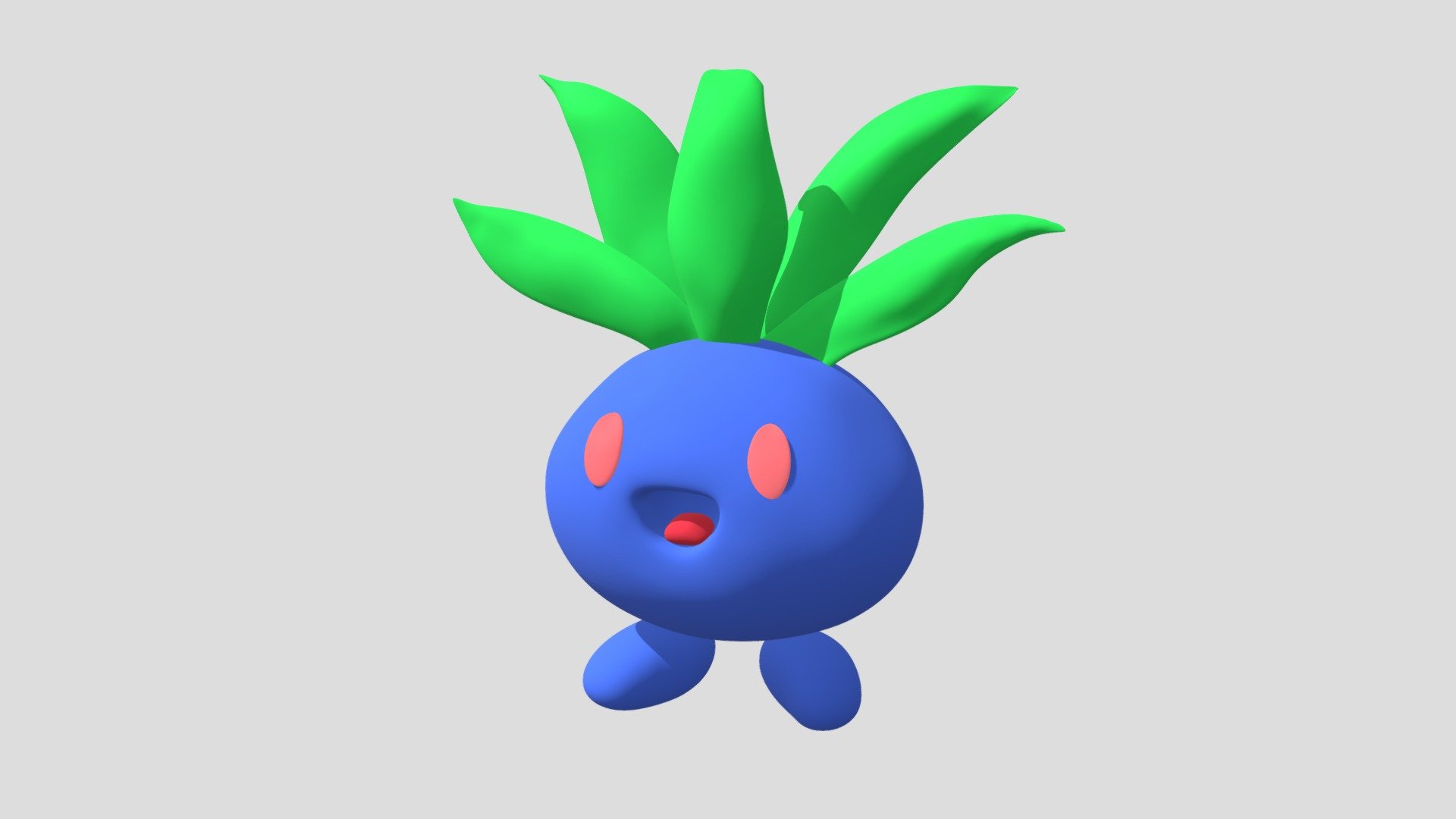 Oddish - Download Free 3D model by Michał Zieliński (@MichaZielinski ...