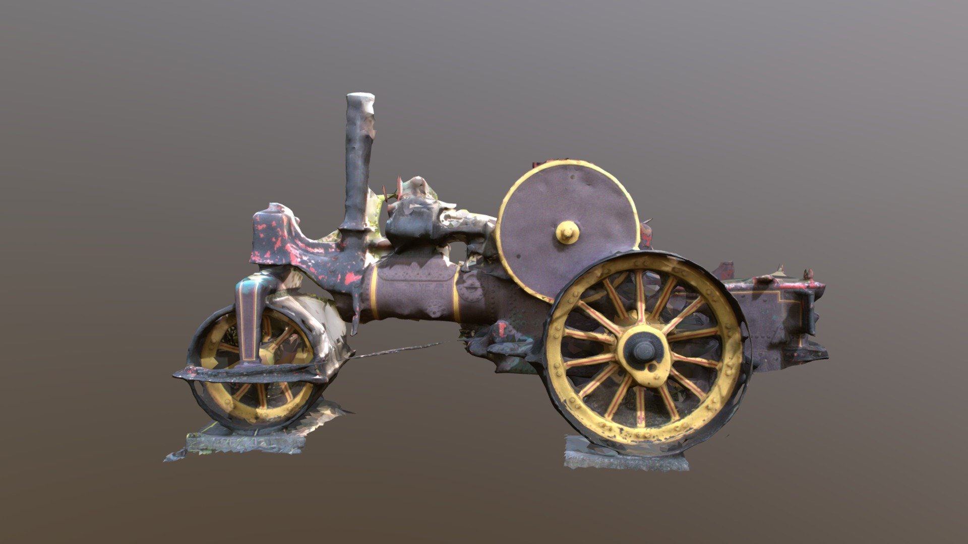 Steam Roller - 3D model by kelp.strewn [a680c7c] - Sketchfab