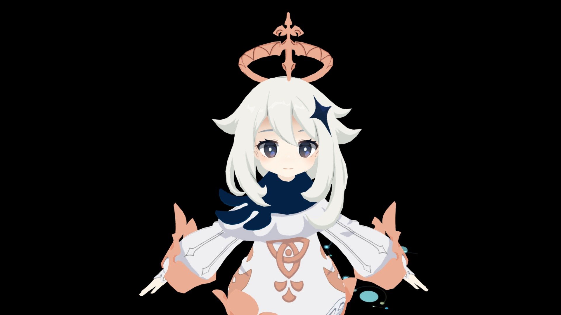 Genshin Impact - Paimon - 3D model by darknessvoid403 [a6818c9] - Sketchfab