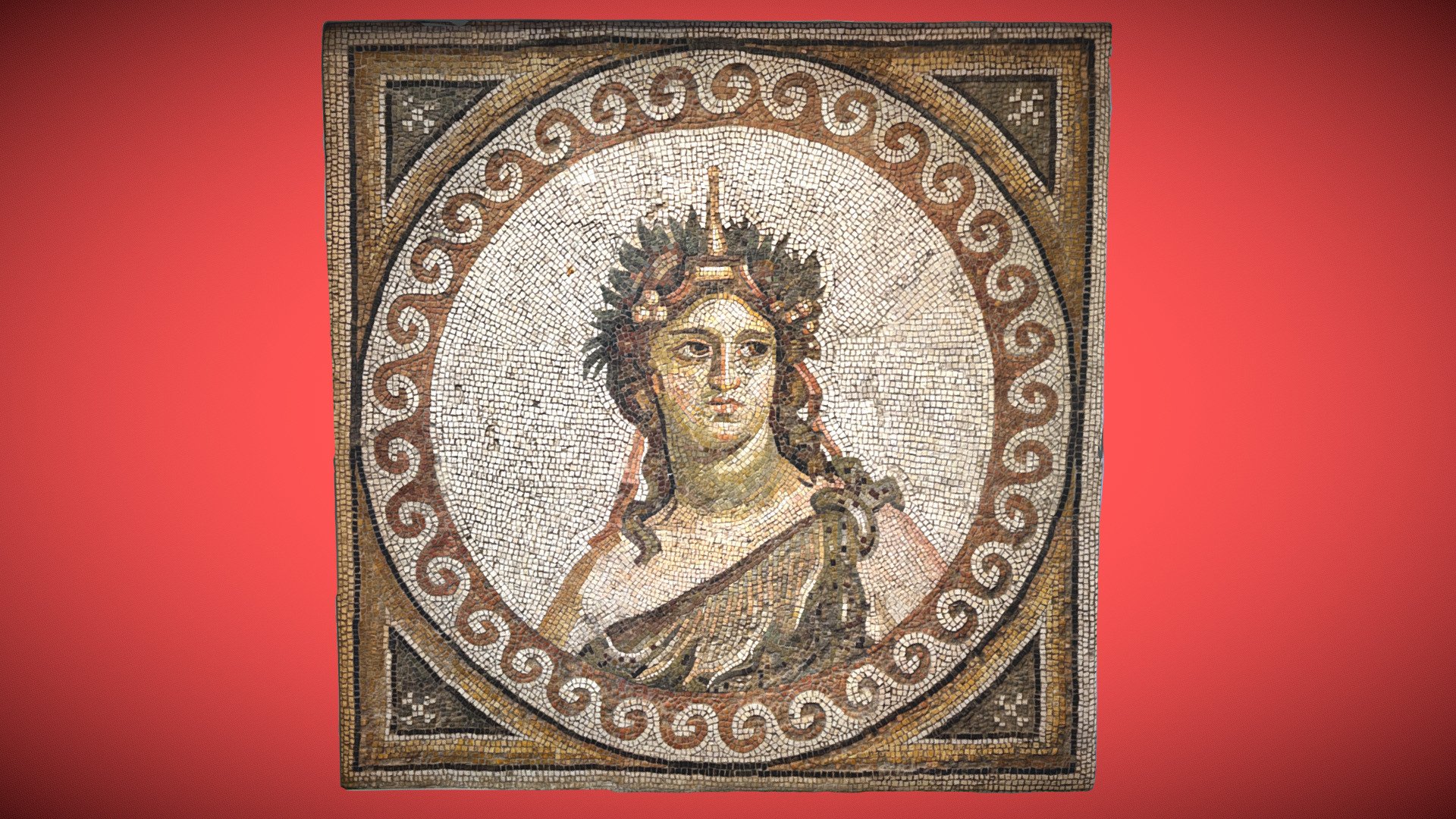 Bacchus Mosaic from Antioch (325-330 CE) - 3D model by Specterras ...