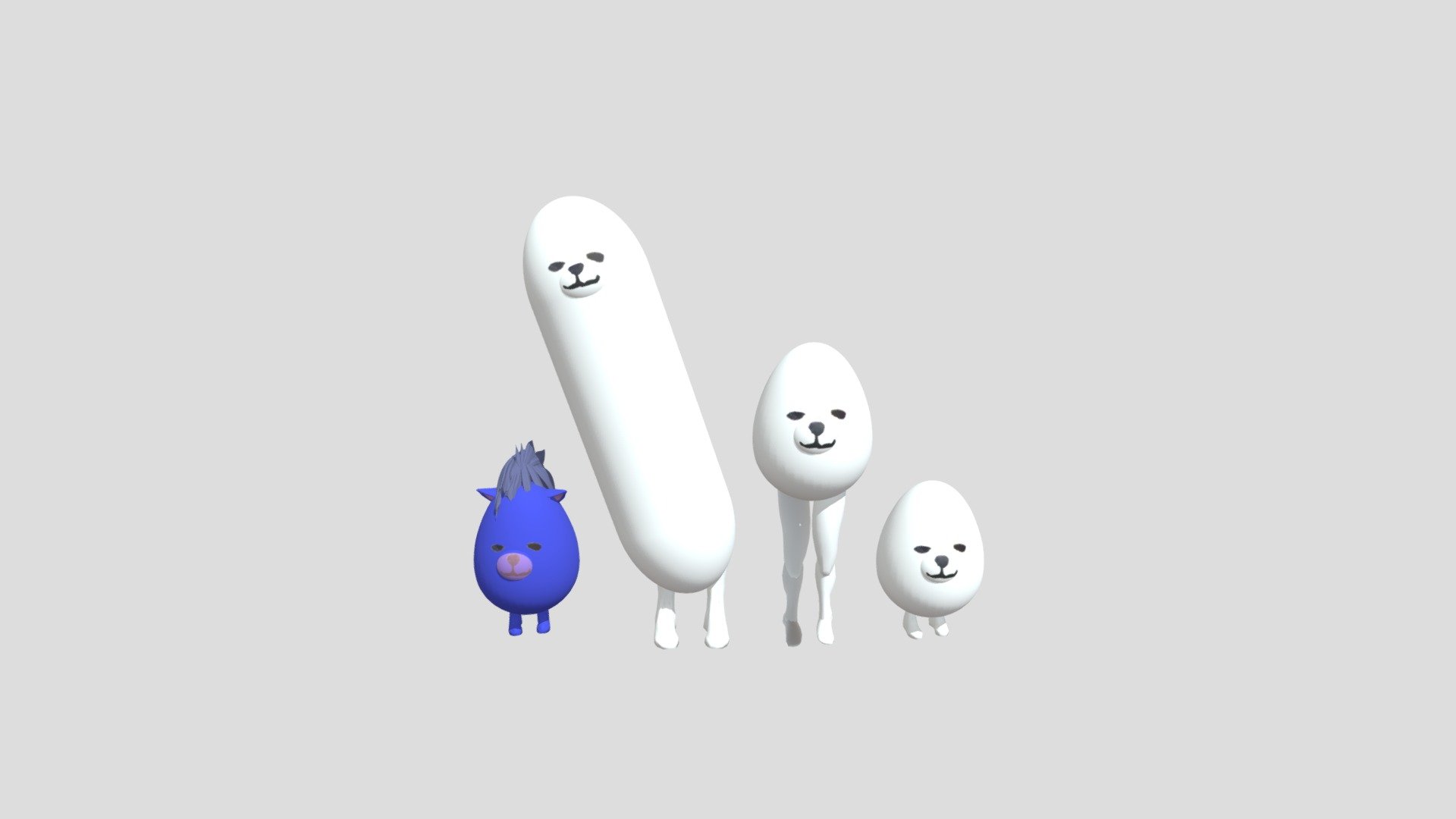 Eggdog Combo Pack - Download Free 3D model by 3DHA (@howtodrwcars) [a684bf3] - Sketchfab