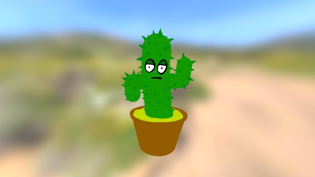 Grumpy Cactus - Download Free 3D model by Lewis (@pearsonlp) [a685b5b] - Sketchfab