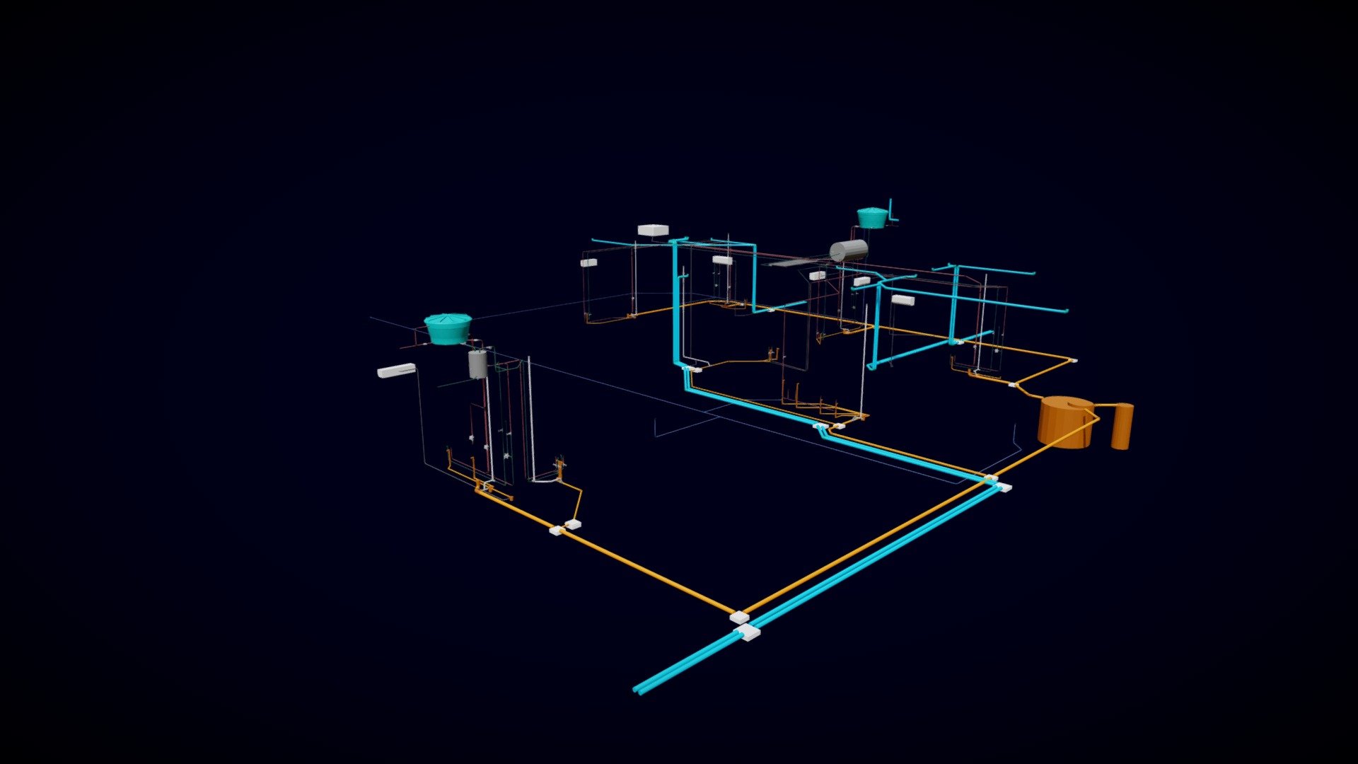Proj. Hidrossanitário Clovis e Liciane - 3D model by Project.Engenharia [a687698] - Sketchfab