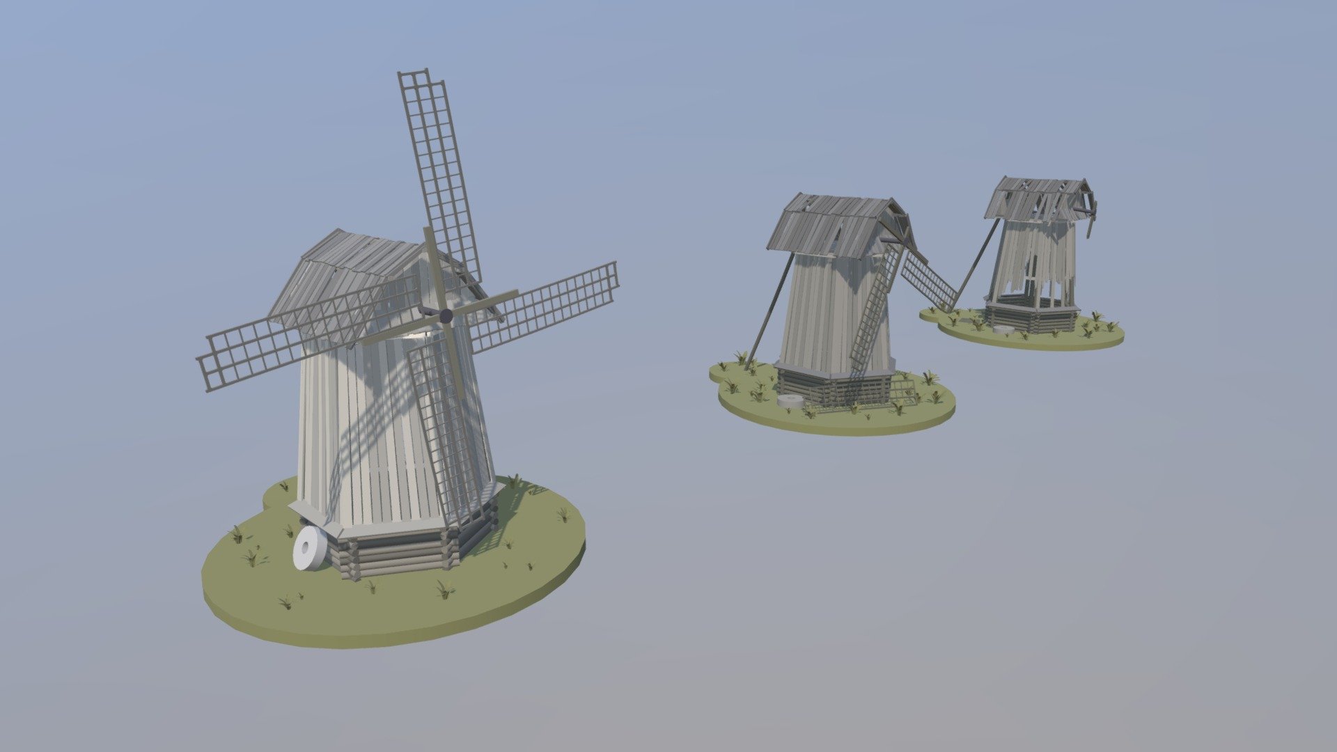 Windmill - Download Free 3D model by Silverone (@silverds) [a688cb2 ...