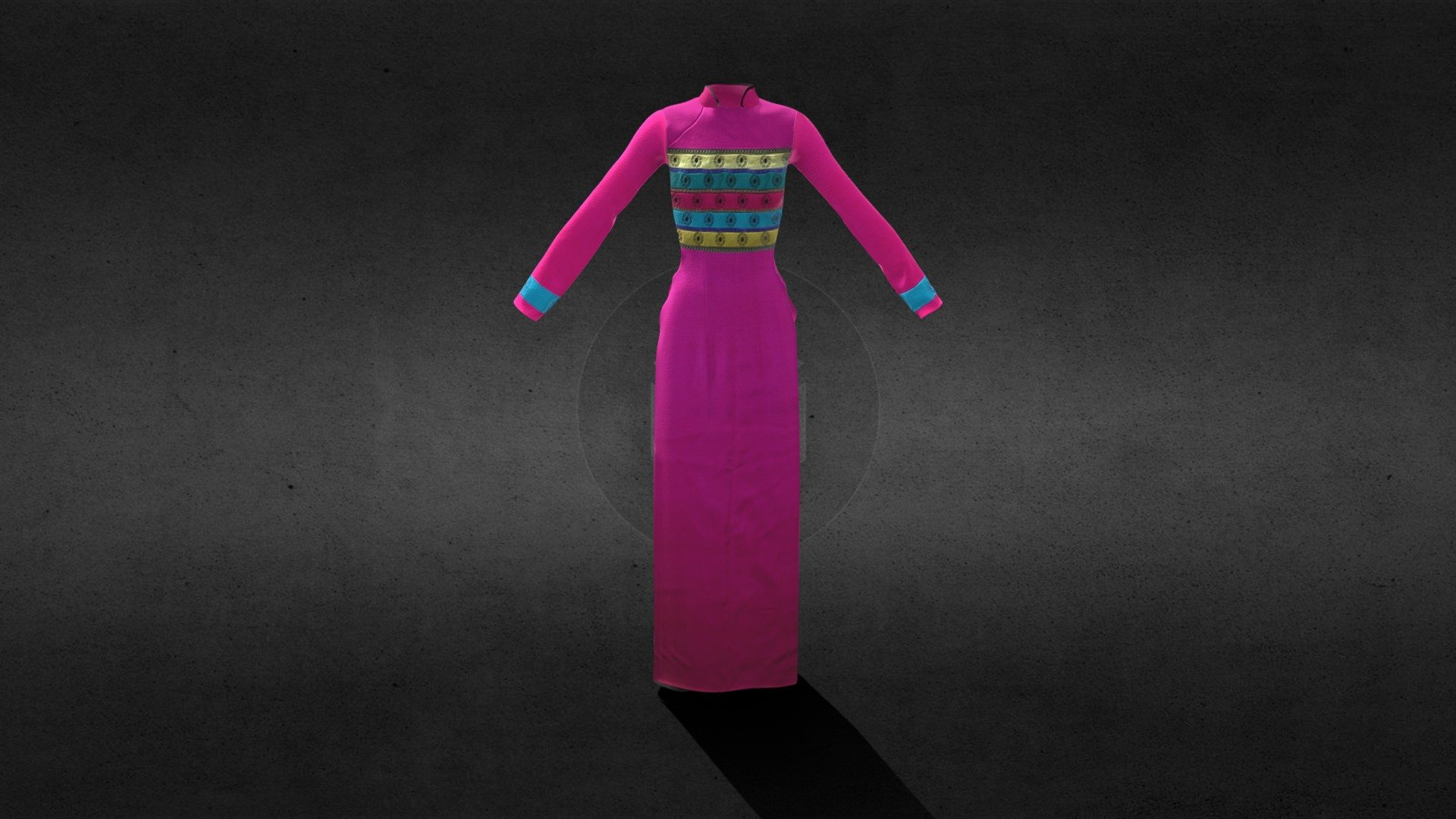 Ao dai - Download Free 3D model by VRPlus (@truongvanthang) [a688cd1 ...