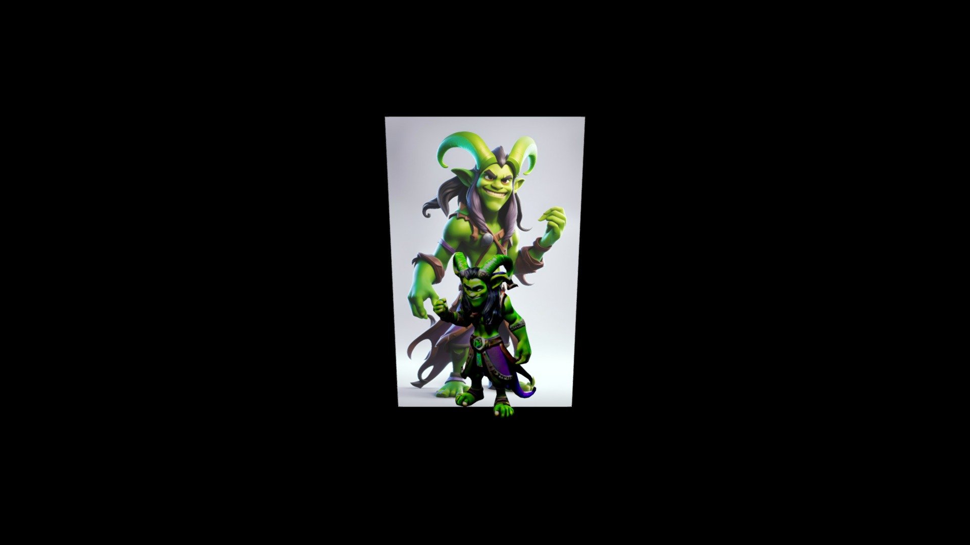 a cartoon character with a green face, clash roy - Download Free 3D ...