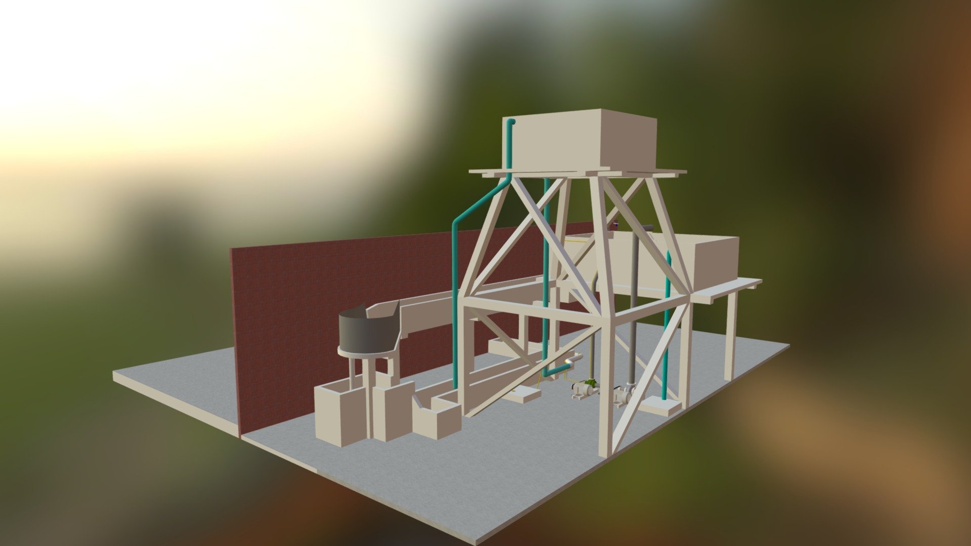 Hydro system - 3D model by marie.soustelle [a68add2] - Sketchfab