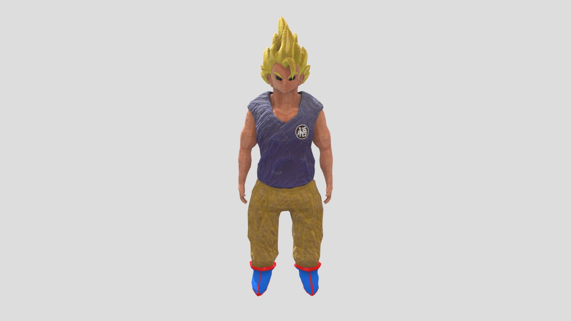 Goku Super Saiyan - 3D model by khvelezg [a68aef9] - Sketchfab
