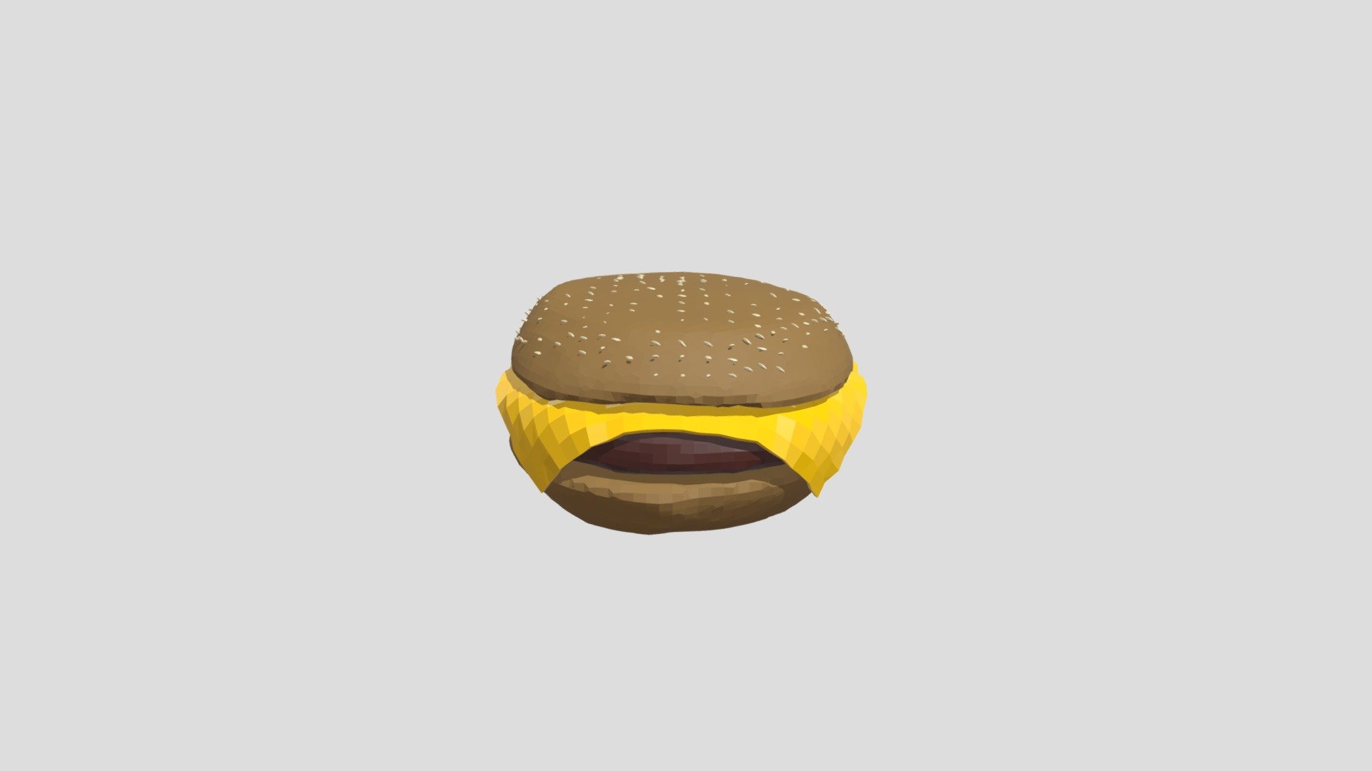 Low Poly Burger cheeseburger - Download Free 3D model by m.ulbrych ...