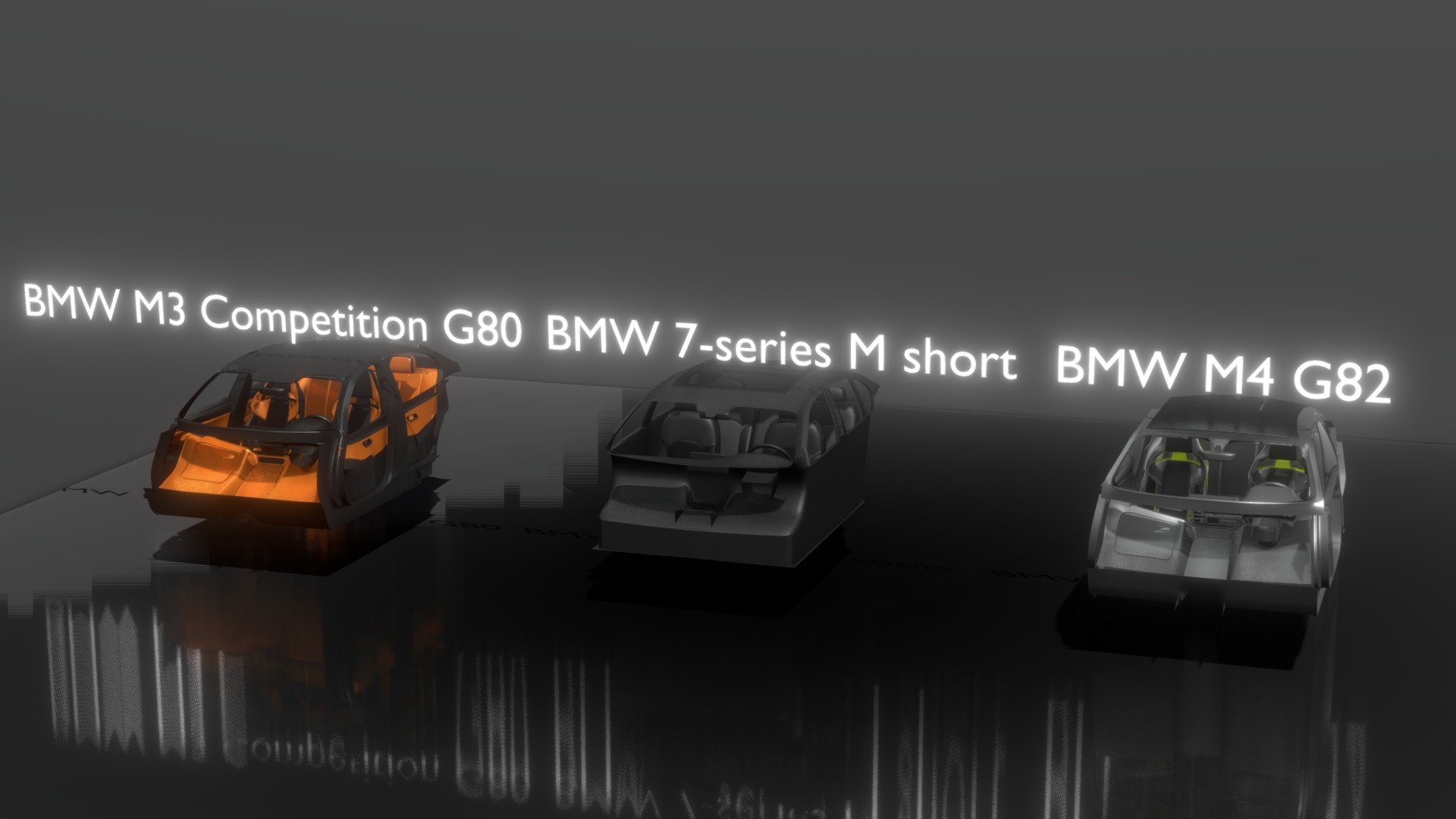 BMW Competition Interior Comparation - Download Free 3D model by ...