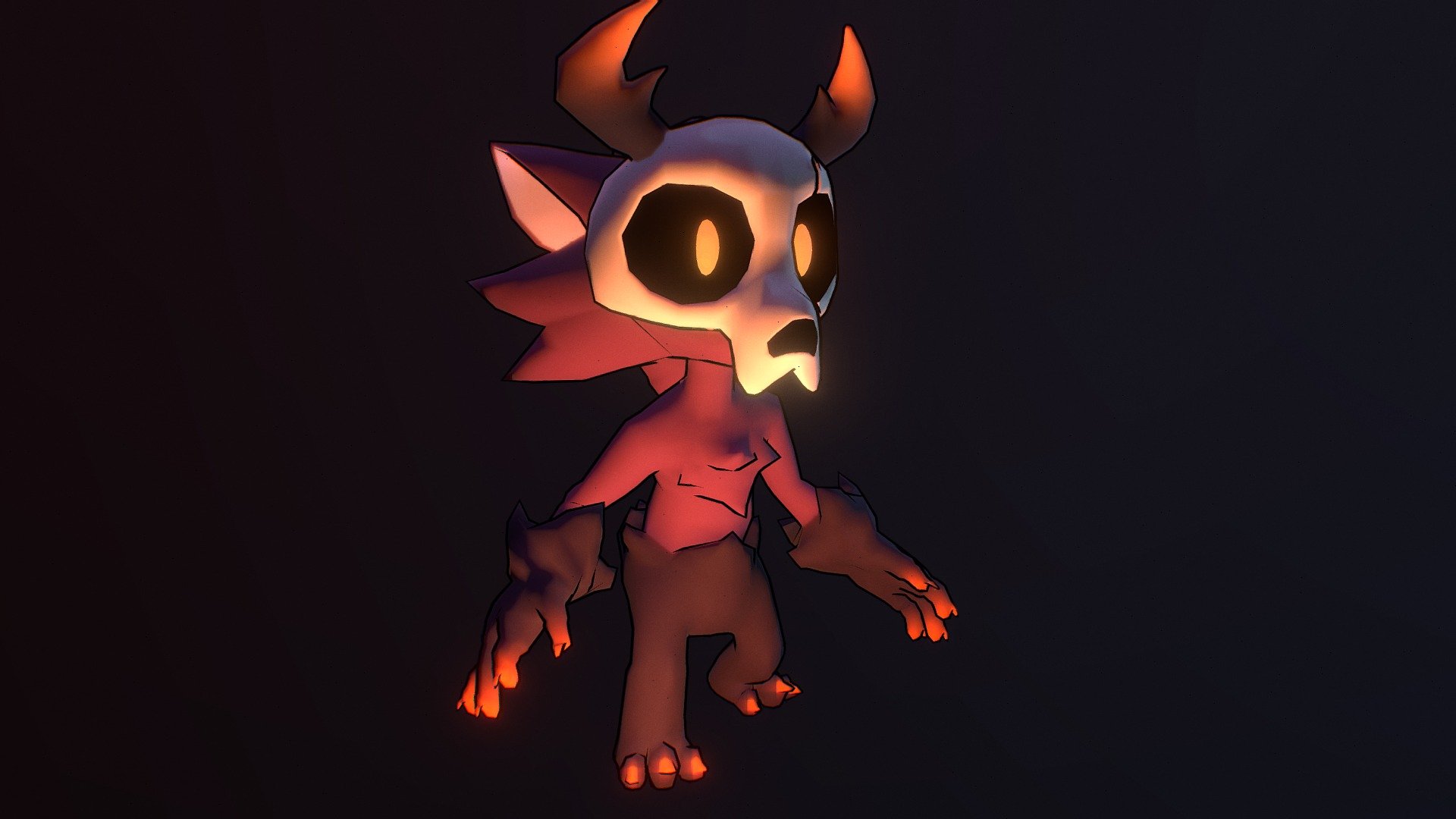 Skull face - 3D model by Antler (@antlerss) [a68f29a] - Sketchfab