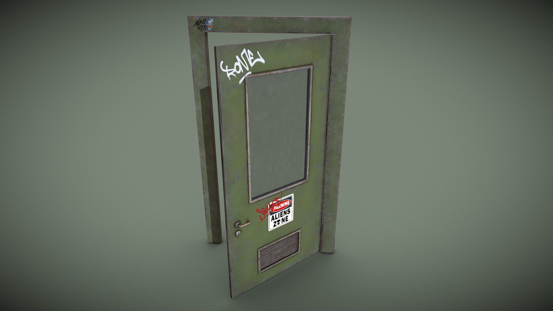 Metal Door - Download Free 3D model by exiS7-Gs [a68f3ce] - Sketchfab