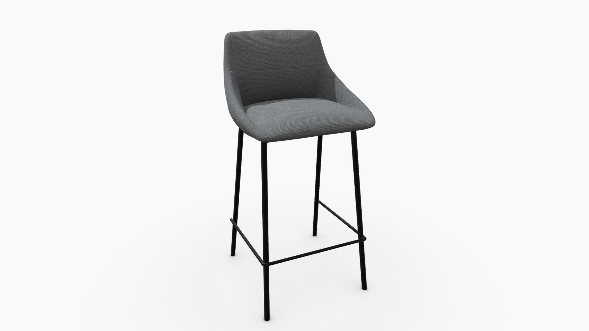 Butaco Alto Lorence Tela Gris - 3D model by Inmersivo S.A.S ...