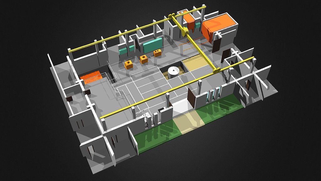 Maquette usine - 3D model by Olivier Koch (@olivier.koch) [a691985 ...