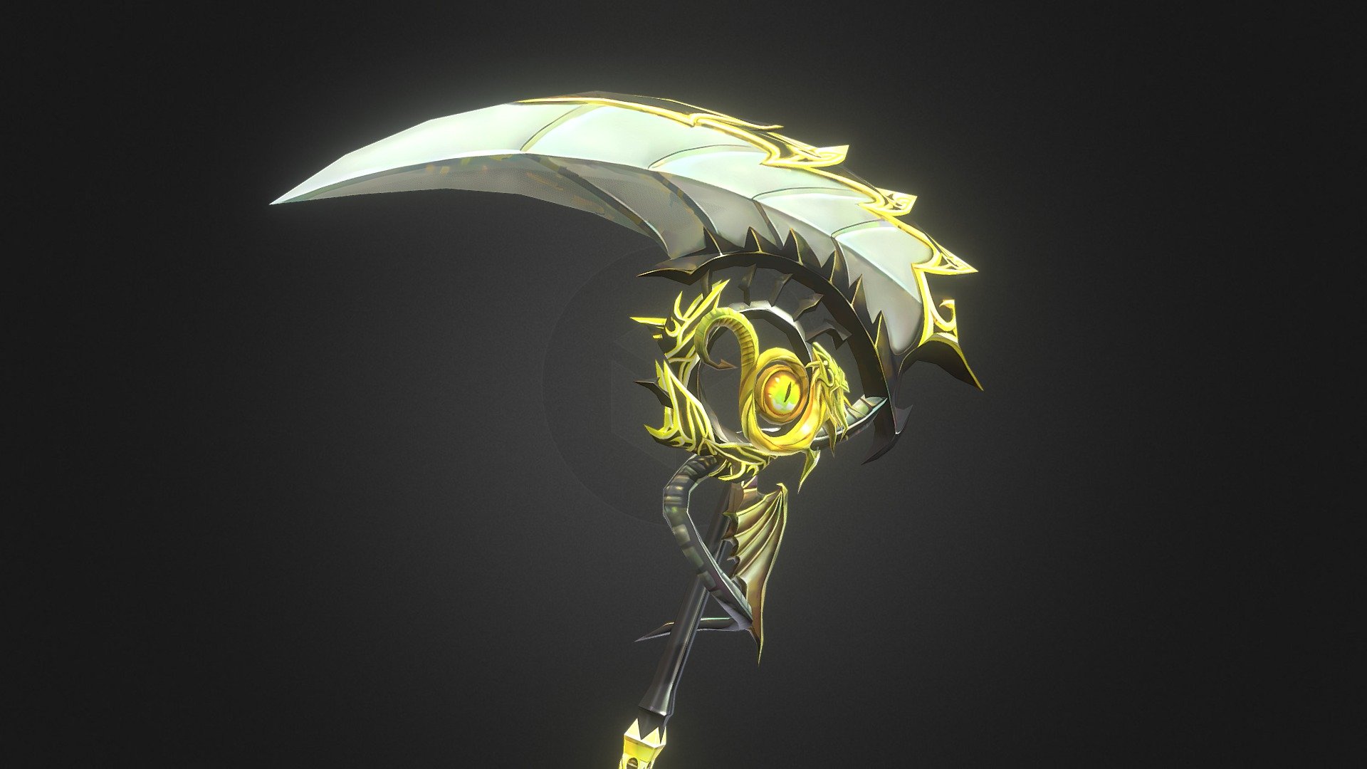 Stylized Fantasy RPG Sickle - 3D model by DeepZone (@DeepZone3D ...