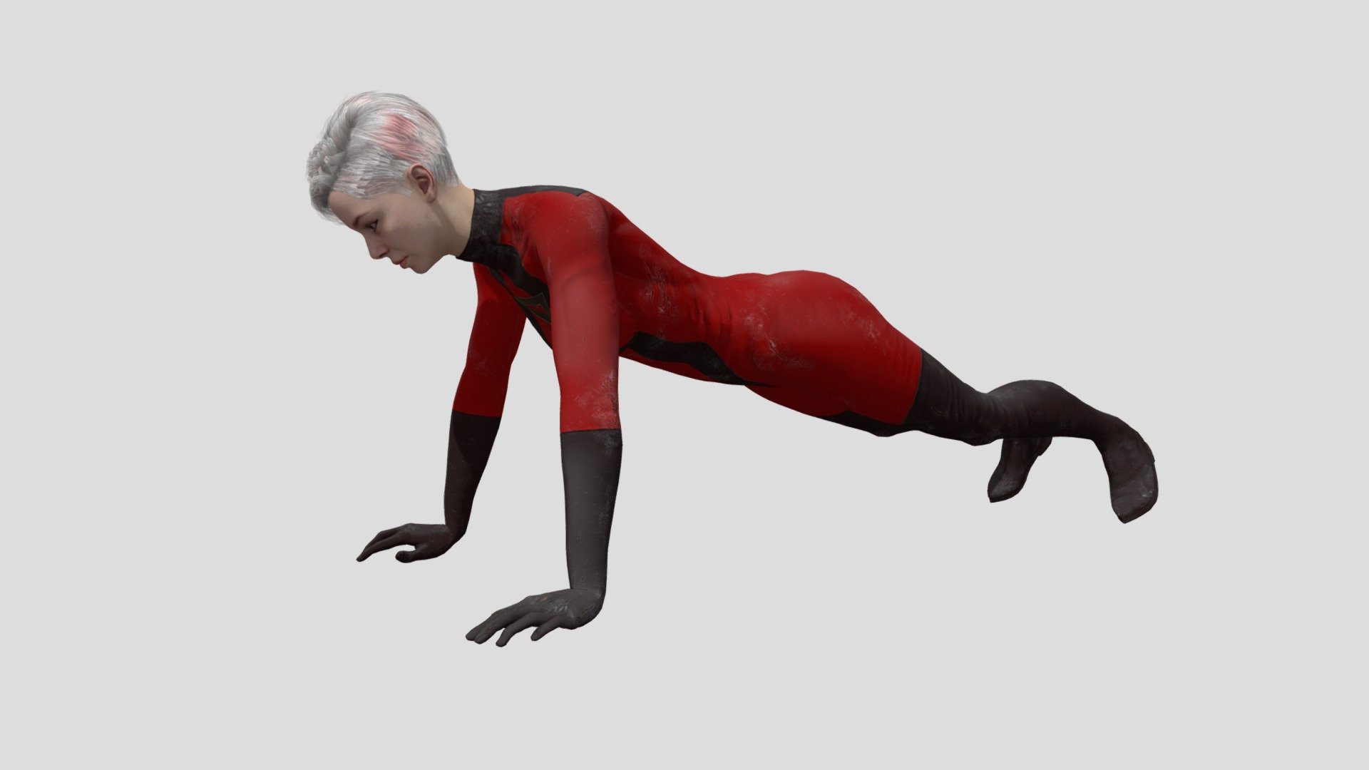 Personal Trainer Avatar does the Plank - 3D model by LasquetiSpice ...