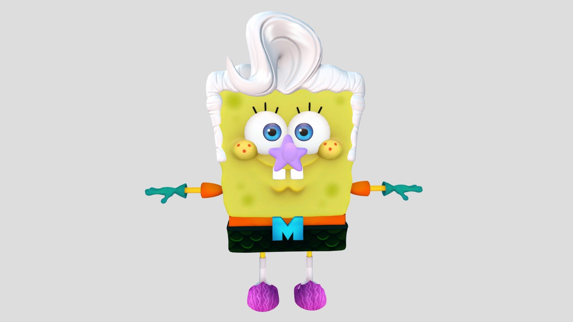 NASB2 Mermaid Man - Download Free 3D model by SMF Features Developed ...
