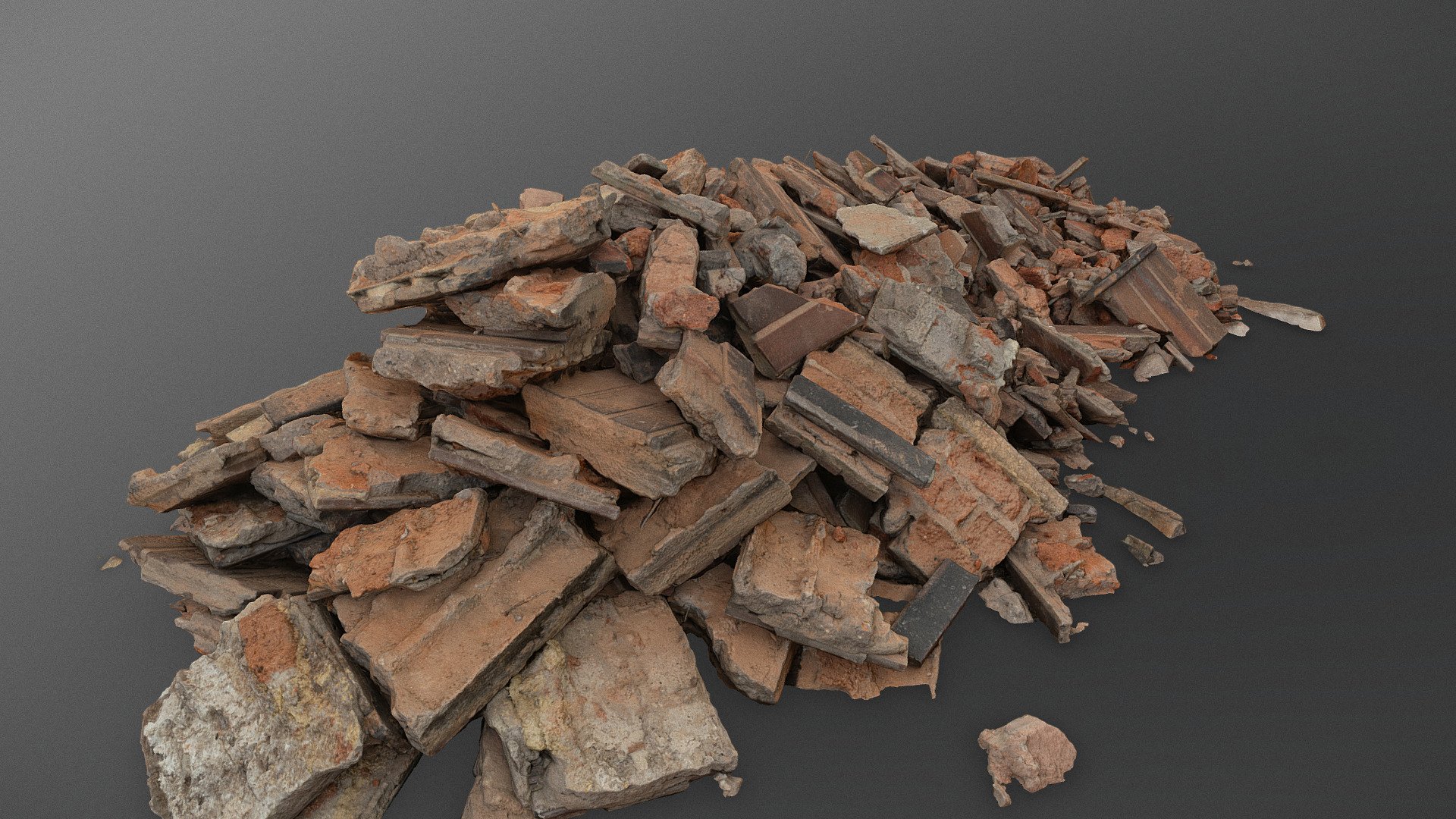 Bricks construction trash - 3D model by matousekfoto [a69bd91] - Sketchfab
