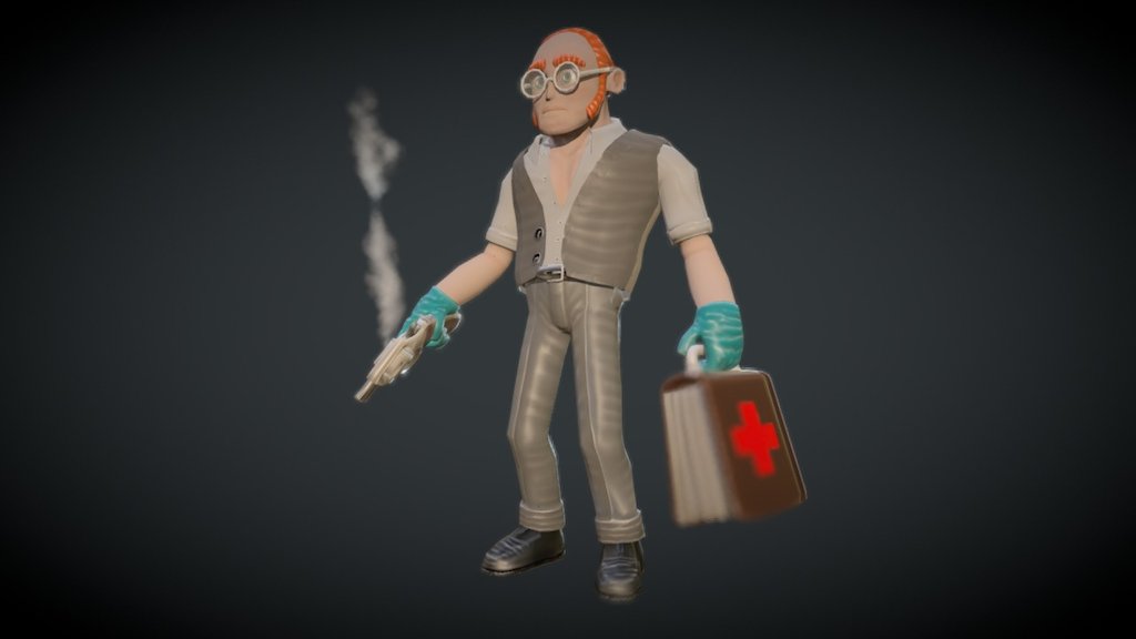 Will Strong. Military doctor. - 3D model by k1r1ll3r [a69ca7e] - Sketchfab