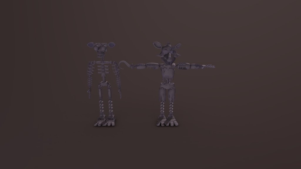 FNAF characters - A 3D model collection by 15Wolfy15 - Sketchfab