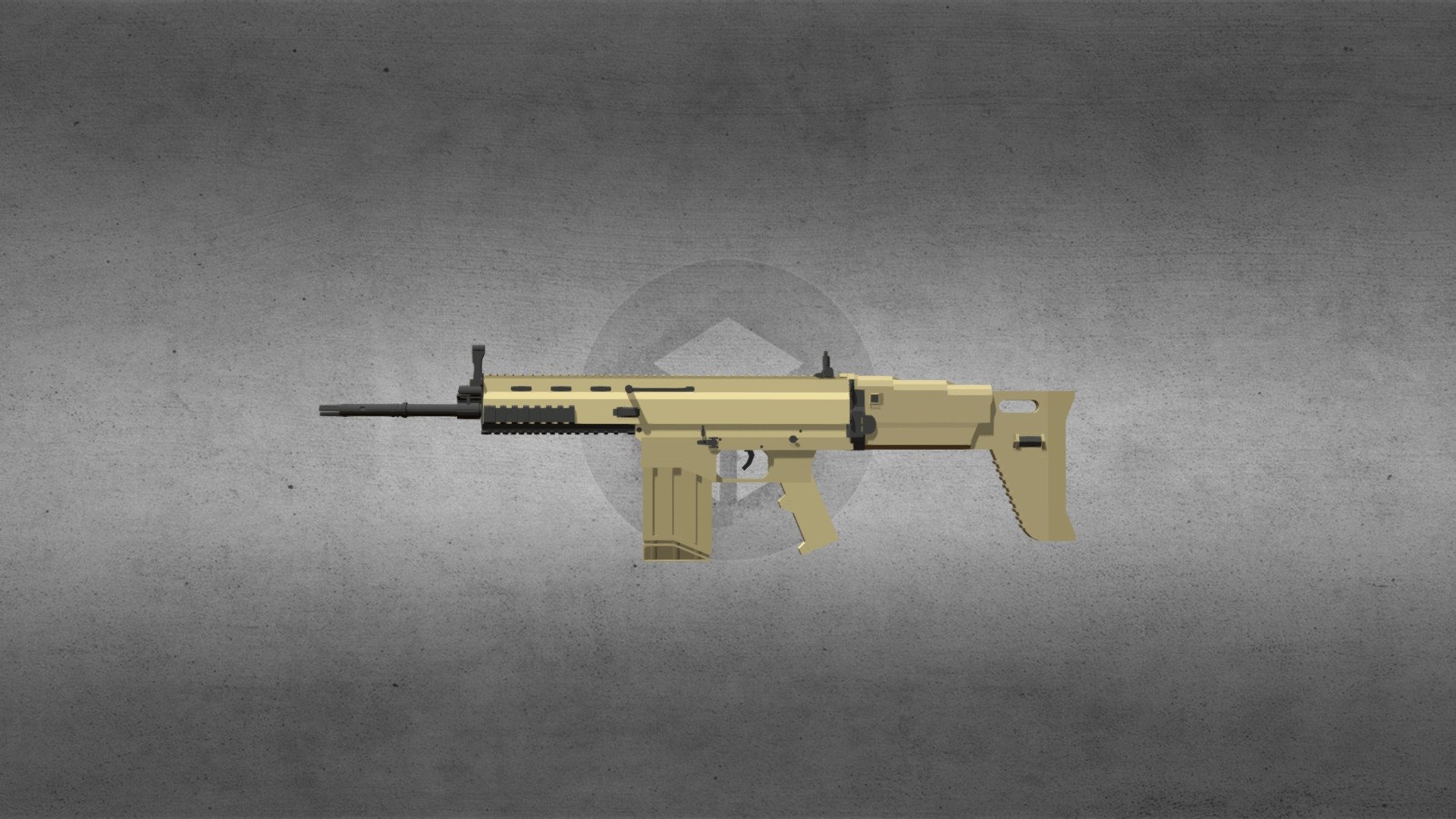 SCAR-H - 3D model by TraderRager [a69e34d] - Sketchfab