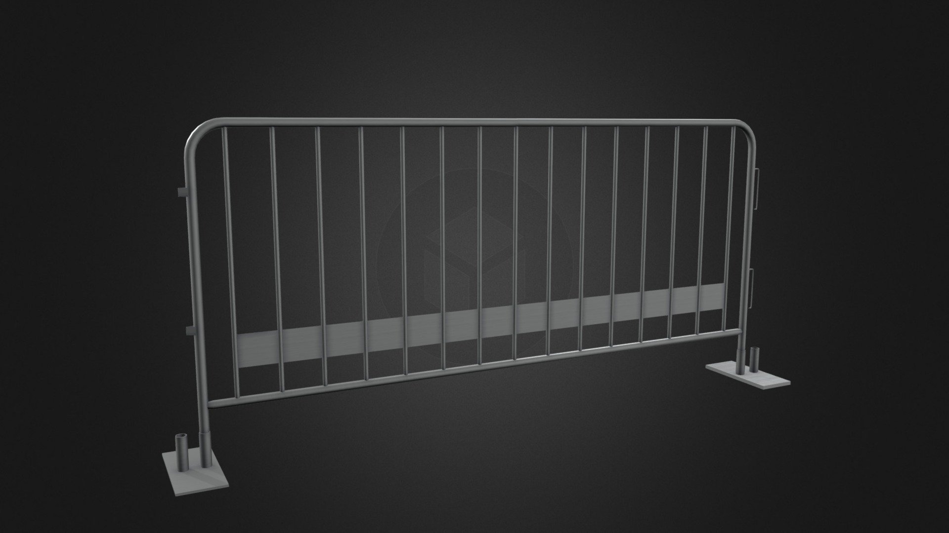 Metal fence - 3D model by moon_82T [a69f12f] - Sketchfab