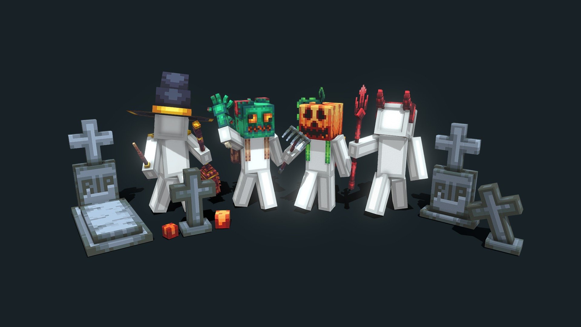 Halloween Cosmetics Set - 3D model by Polygony (@polygonymc) [a6a02d8 ...