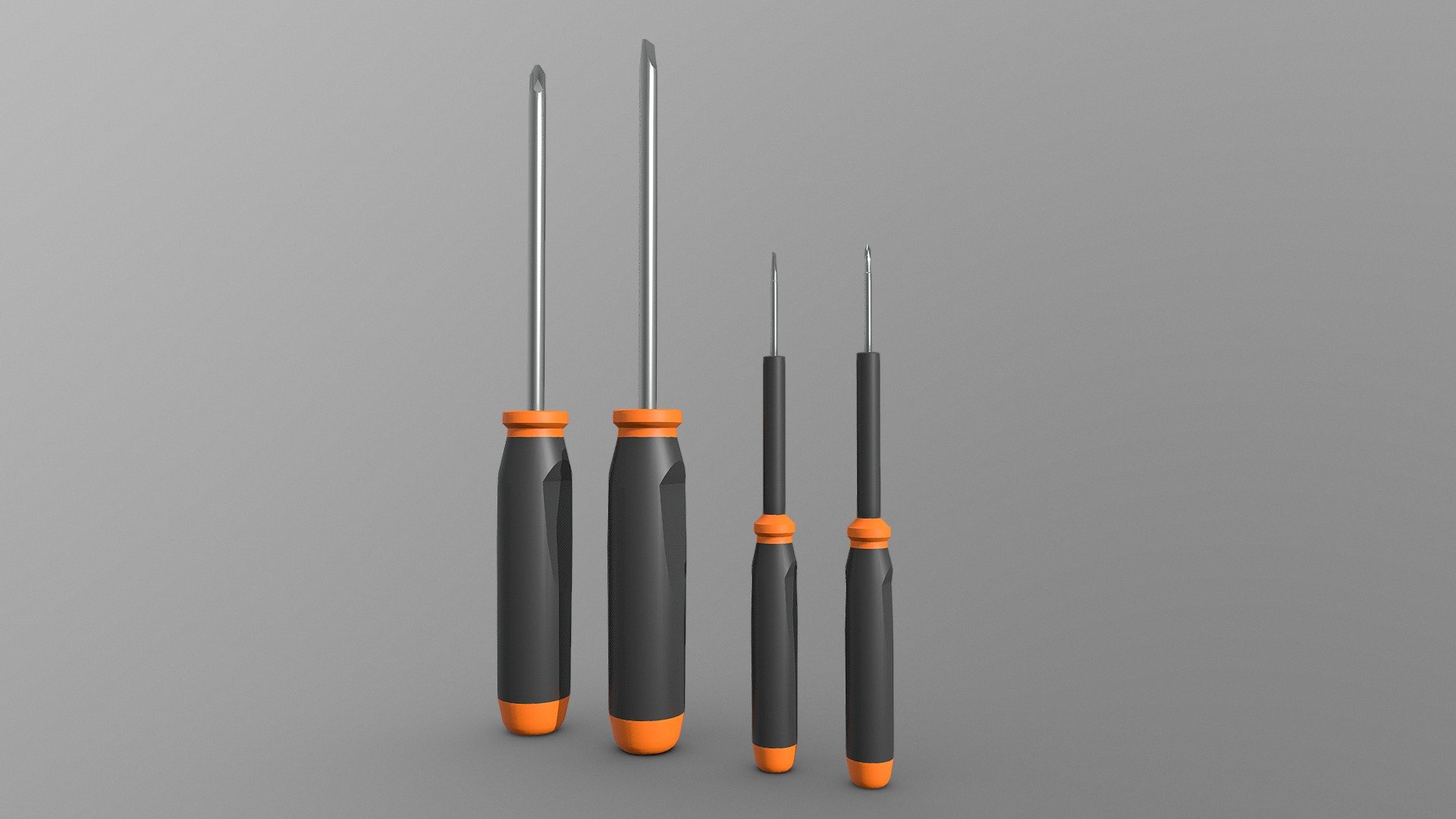 Screwdriver Set 1.5 - 0.5 mm - Download Free 3D model by yarankepang ...