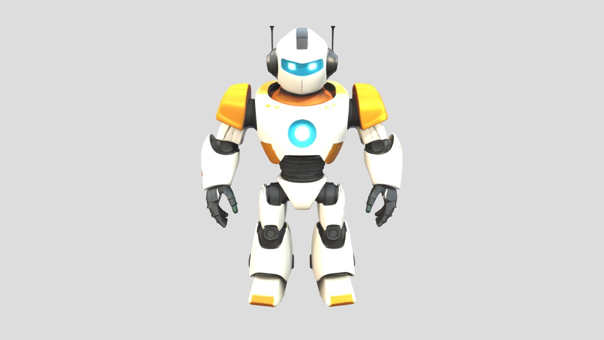 TurboBolt the Cartoon Robot - Download Free 3D model by Ar3Designer ...