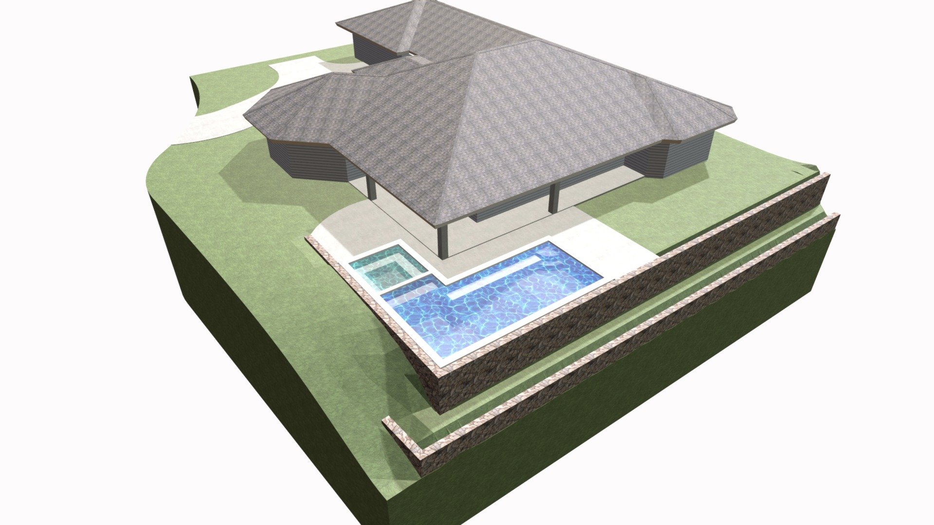 E-5 Pool HOA REVISED PLAN 5-1 - 3D model by Pro Draft, Inc. (@prodraft ...