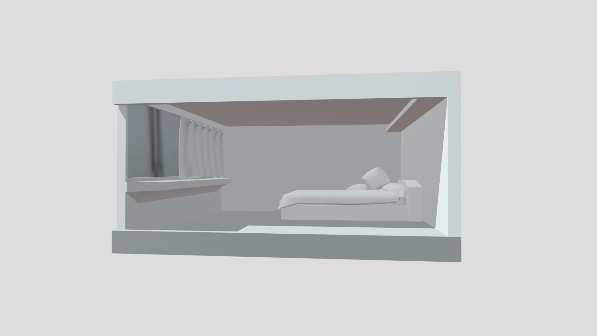 Bedroom Scene - Download Free 3D model by Nerabwyn [a6a8cac] - Sketchfab