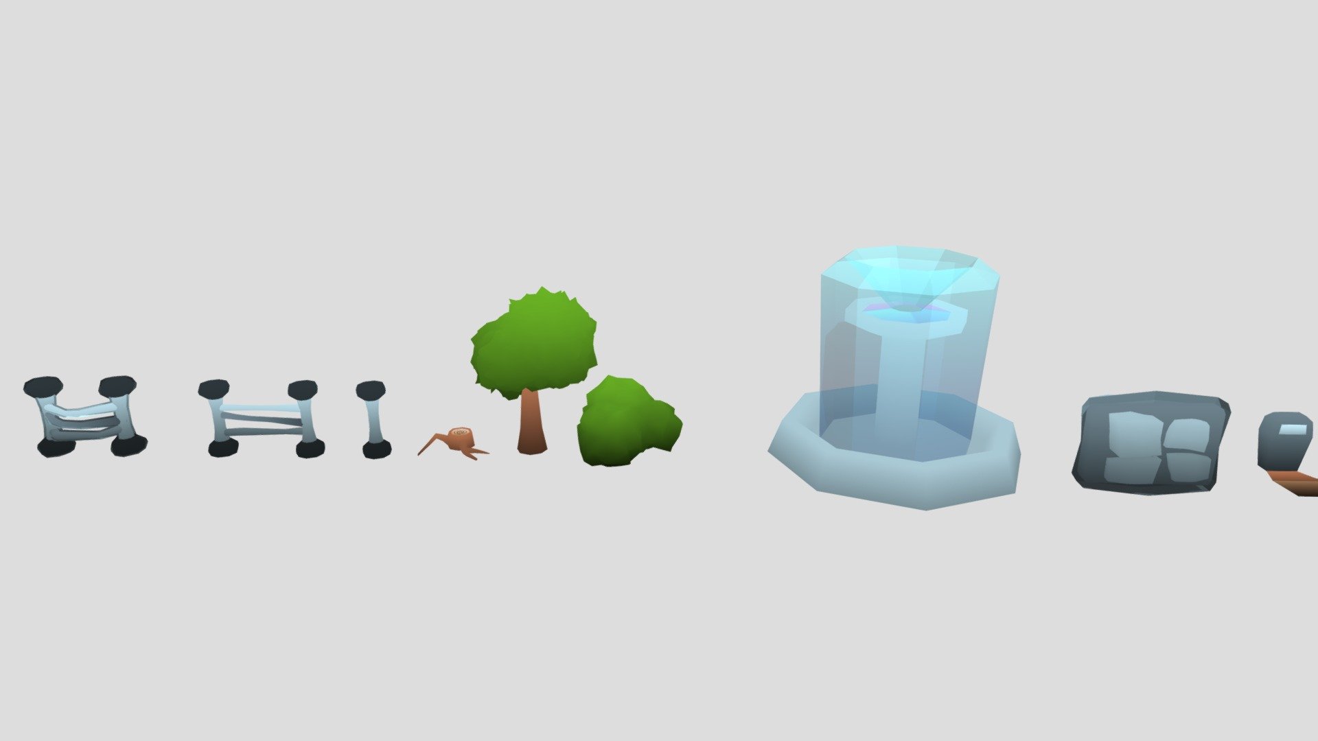 Stylized City Park KIT - Download Free 3D model by MALOO (@lucasdstgc ...