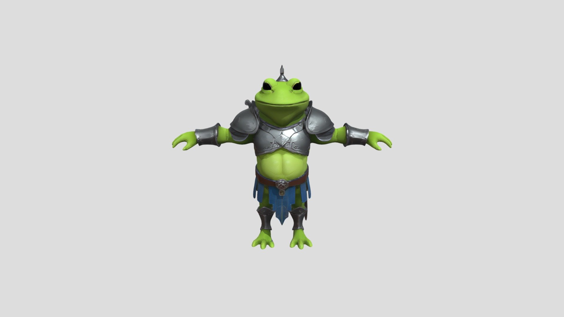 Armored frog warrior - 3D model by gerislanios [a6aa5b7] - Sketchfab