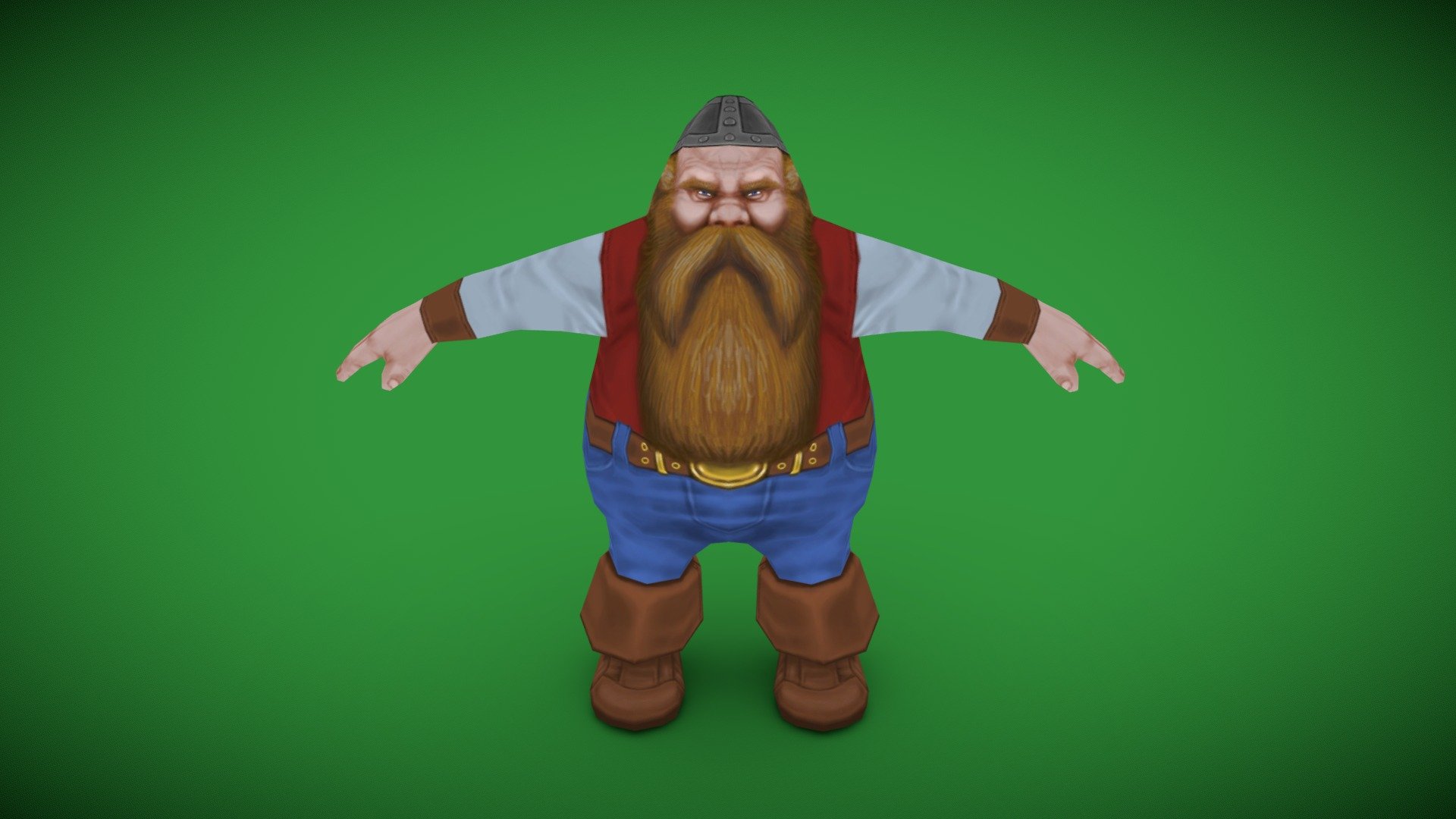 Fantasy Dwarf - lowpoly - 3D model by saladudo [a6afcd1] - Sketchfab