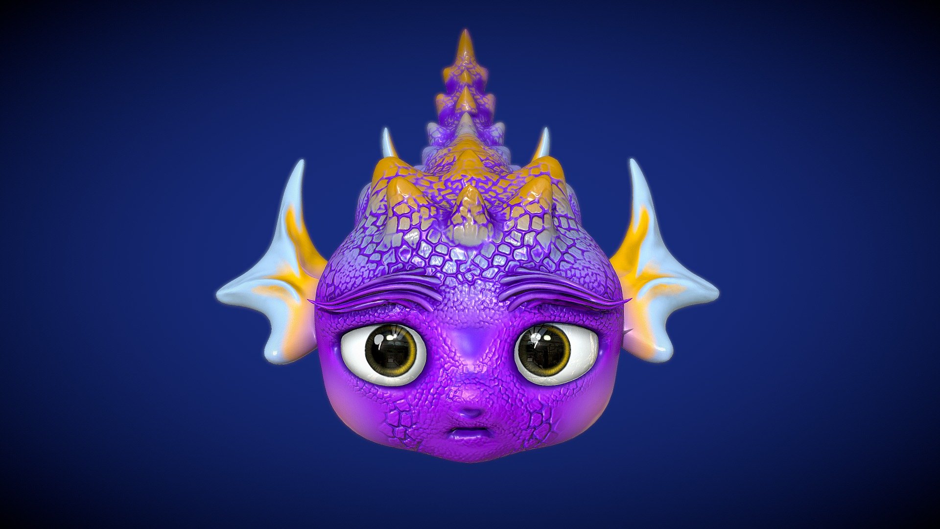 Cute Stylized Dragon-Fish - 3D model by Ruz Ghandilian (@ruz.ghandilian ...
