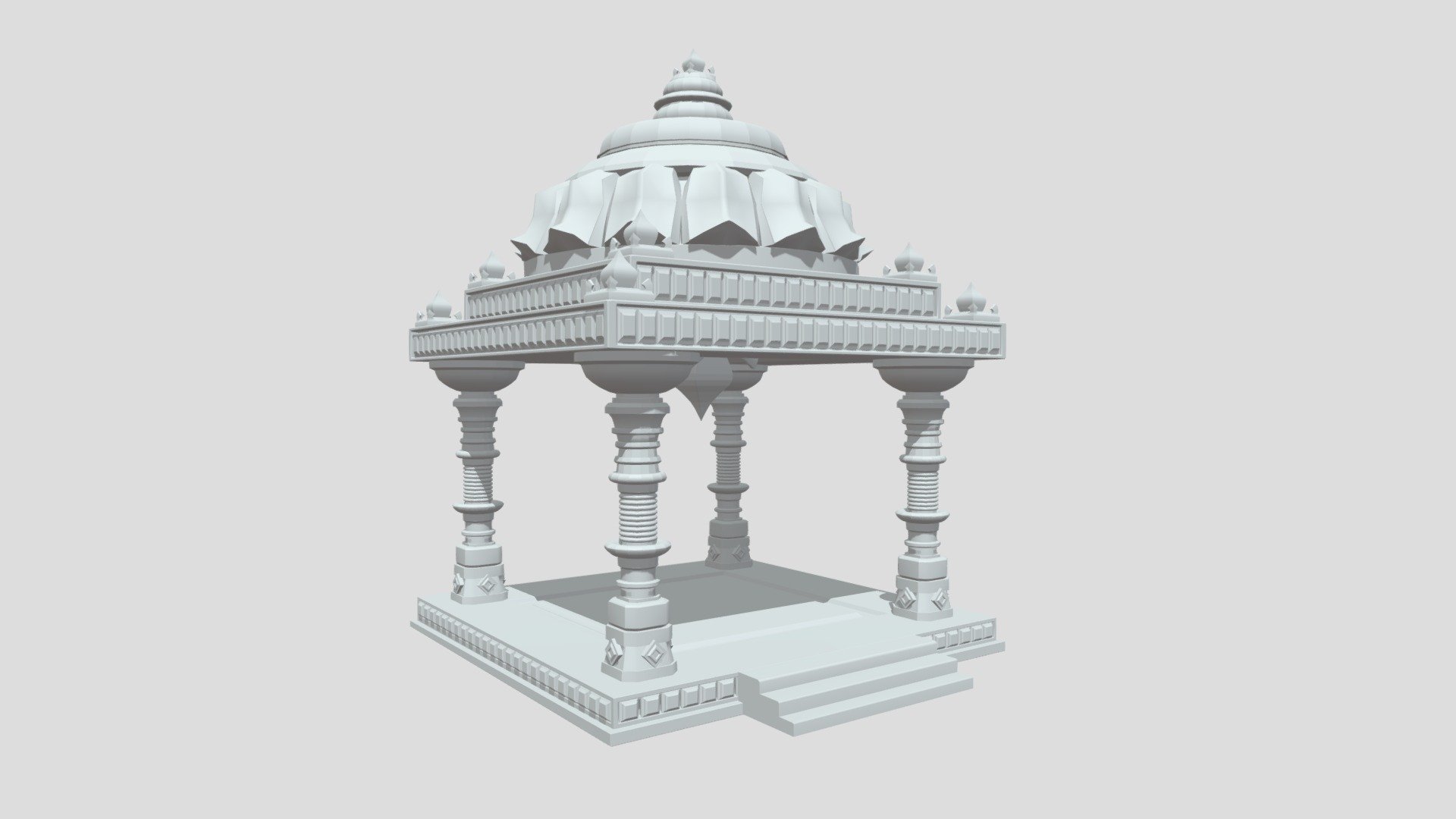Temple - Download Free 3D model by krishnayadhu096 [a6b0791] - Sketchfab