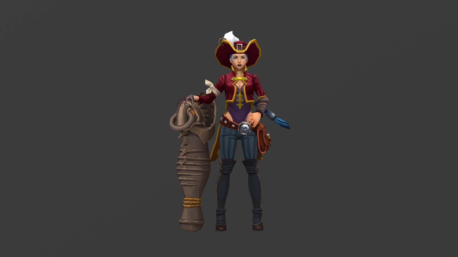 Pirate Girl - 3D model by i_fiore89 [a6b1078] - Sketchfab