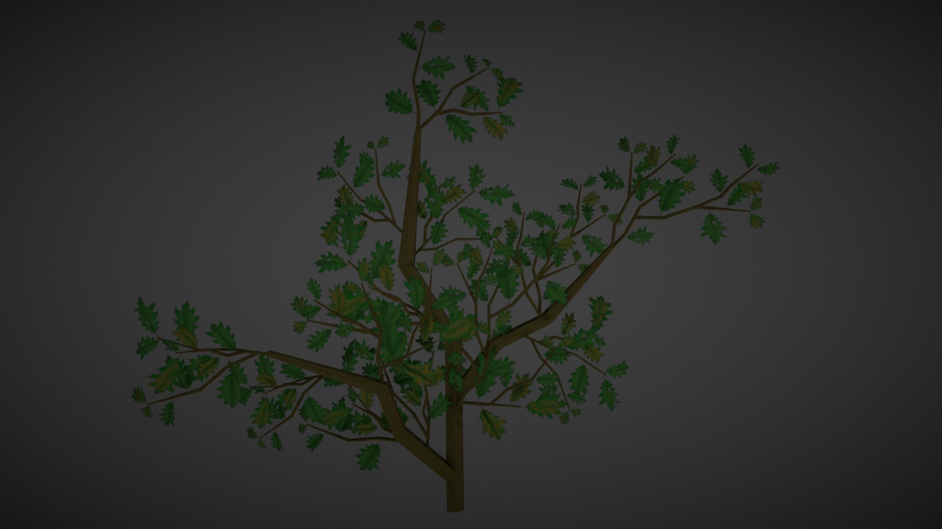 Overgrown Train Station Foliage - Tree Branch 1 - Download Free 3D ...