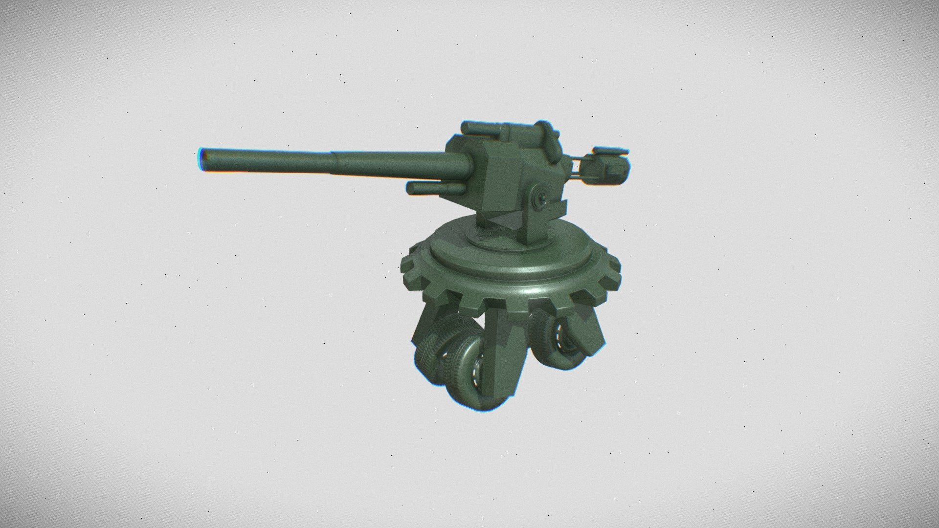 Modern movable Canon - 3D model by Shakil.Ahmed1 [a6b4f48] - Sketchfab