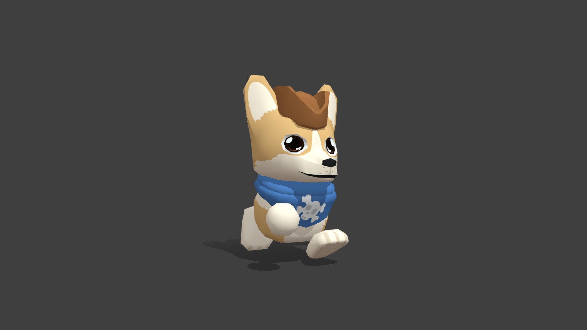 Pirate Corgi Animations - 3D model by cwsiow [a6b9f30] - Sketchfab
