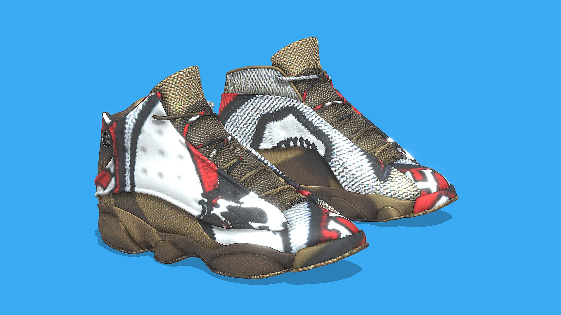 AJ 13 Basketball Sneakers - Download Free 3D model by ℜ𝔢𝔞𝔩 𝔖𝔩𝔦𝔪 𝔖𝔥𝔞𝔡𝔶 ...