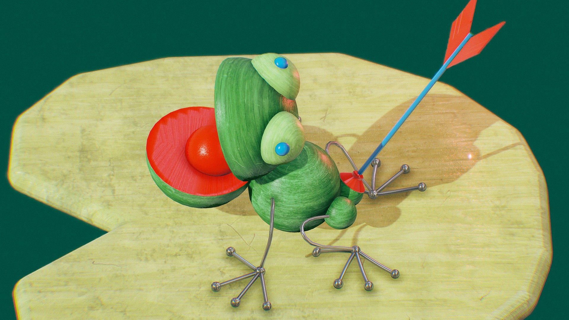 toy frog - 3D model by mlena [a6bd337] - Sketchfab