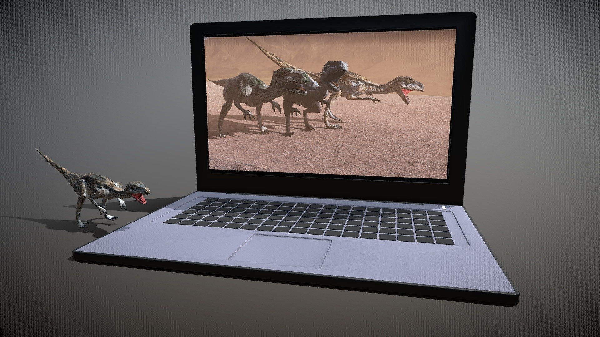 Low-poly laptop - Download Free 3D model by PAndras (@PusztaiAndras ...