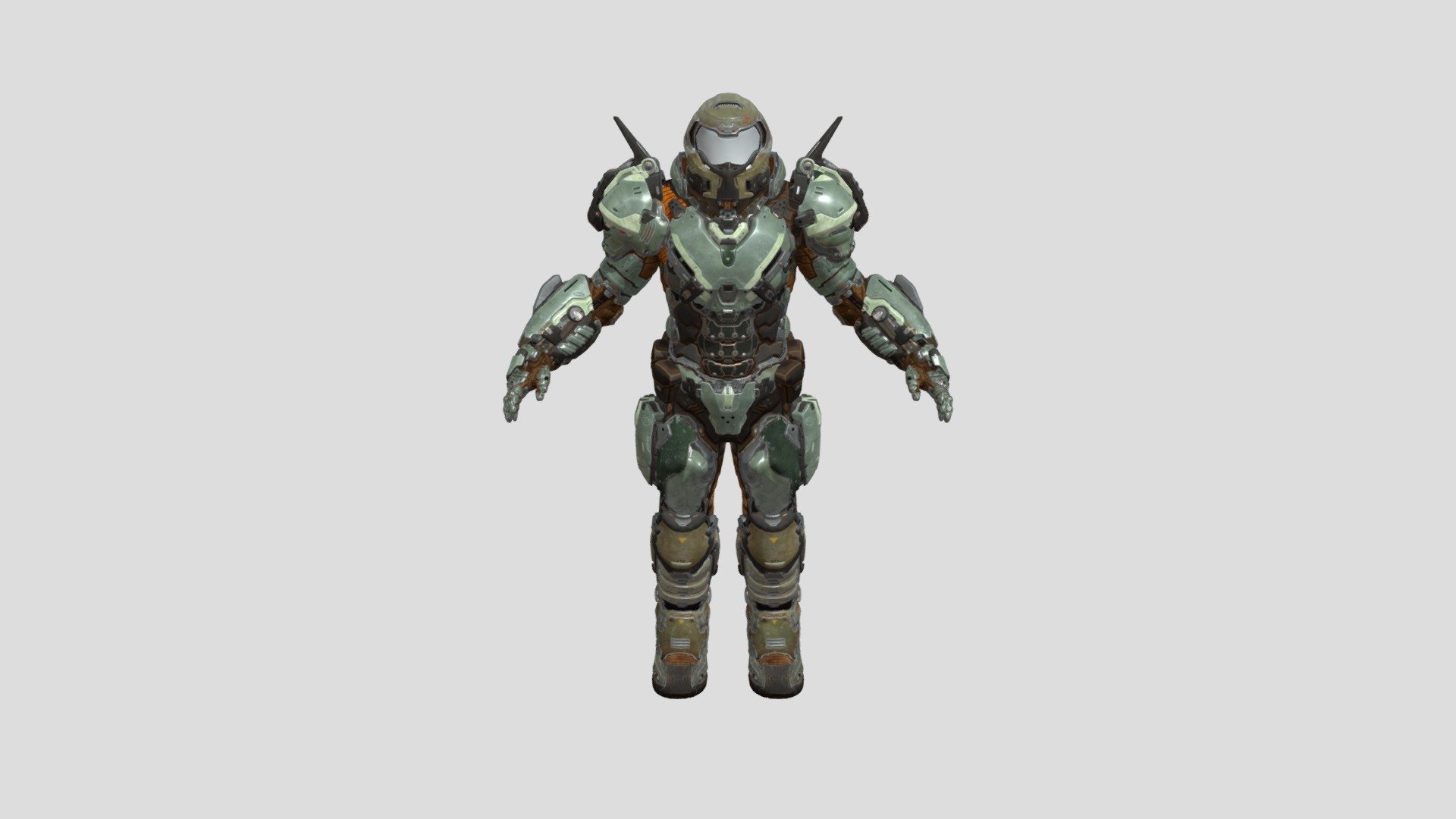 Doom slayer full upgrade quake champions - Download Free 3D model by ...