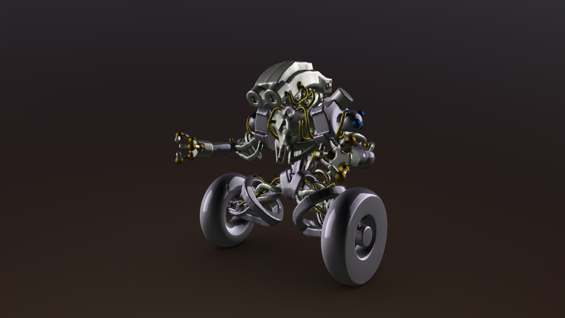 Robot Wheeler - Buy Royalty Free 3D model by Chaitanya Krishnan ...