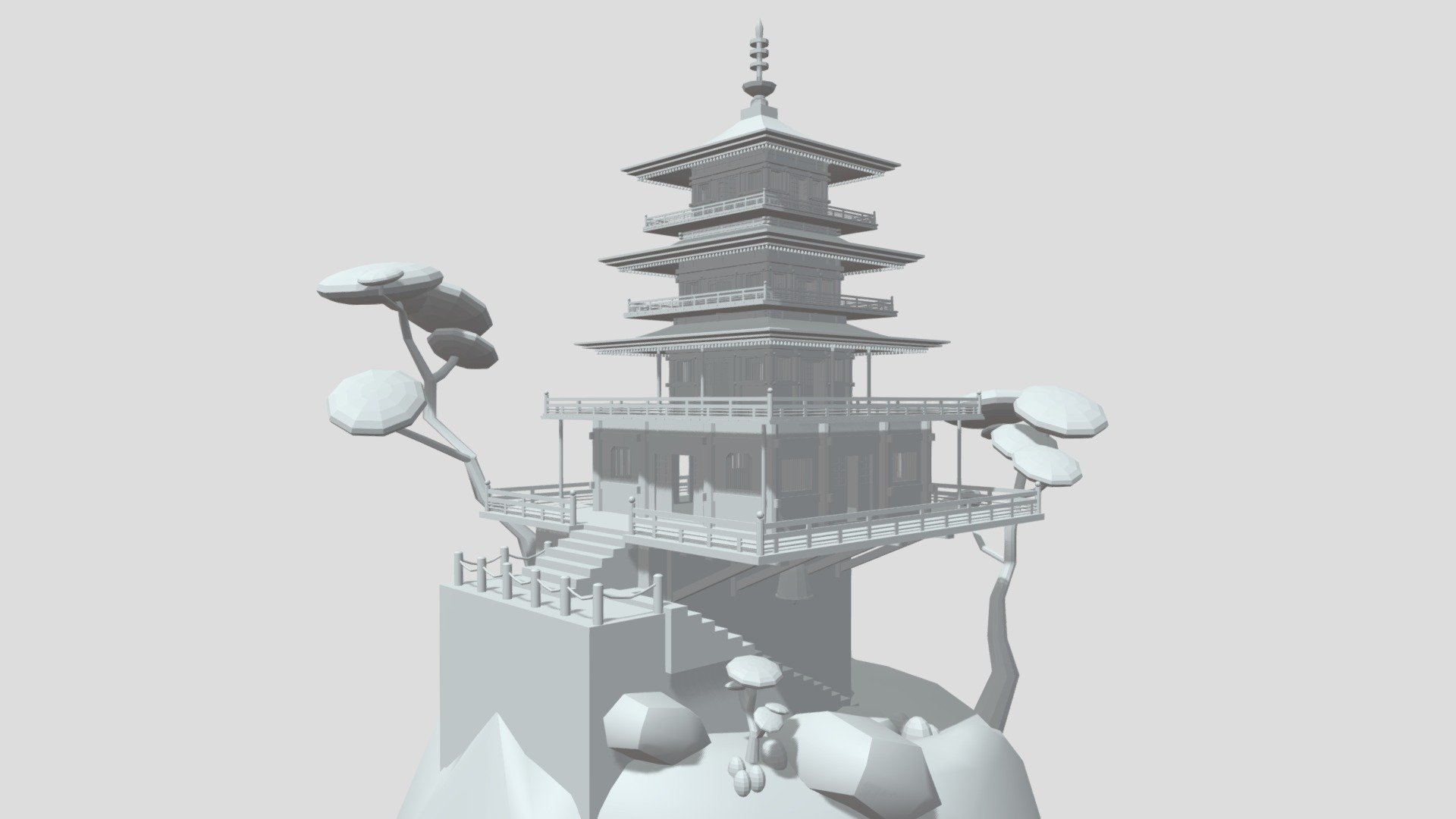 CHINESE TEMPLE - Download Free 3D model by Kunal Production ...