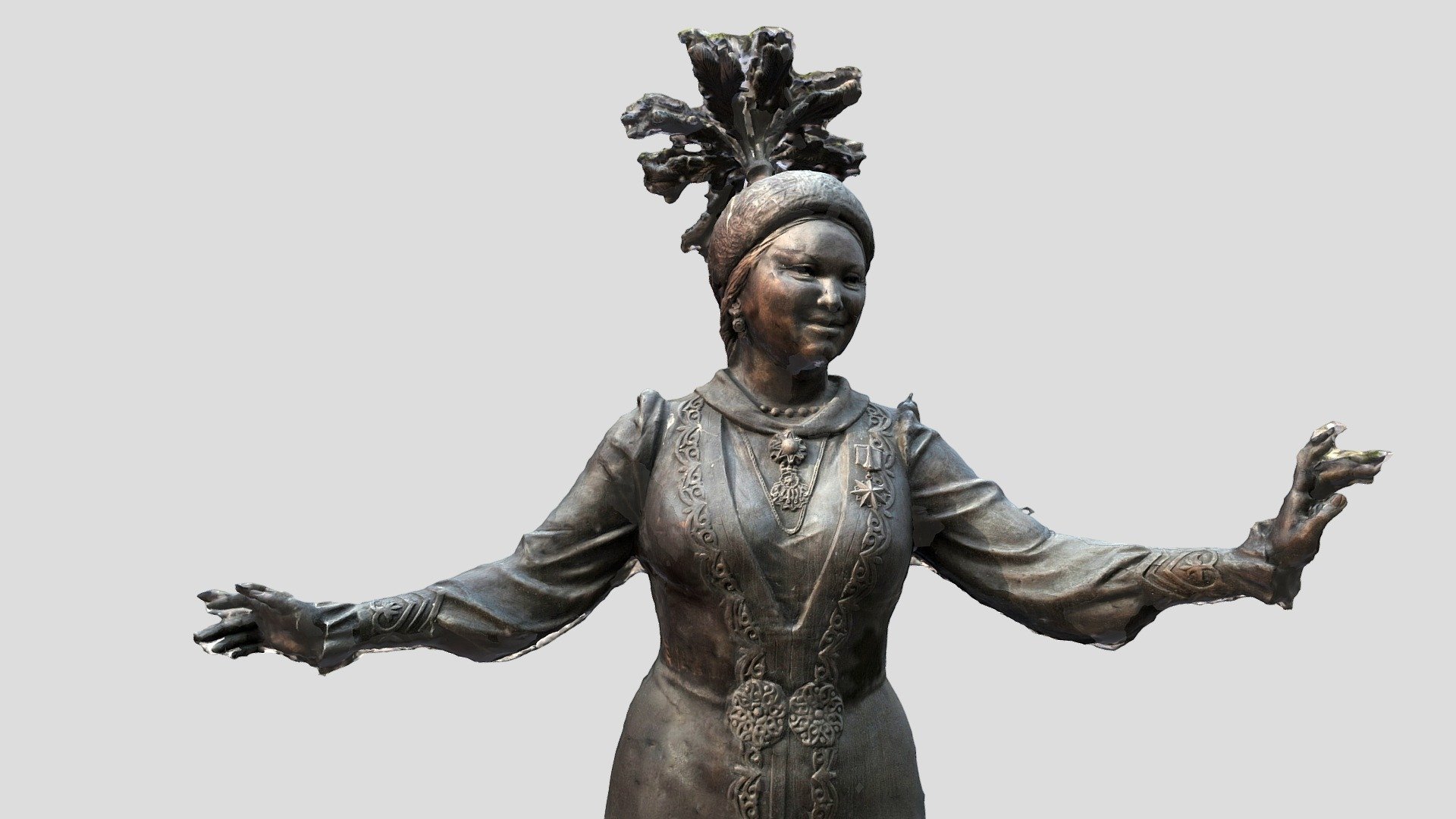 Monument to opera singer Roza Baglanova - 3D model by Yerbol Kopeyev ...